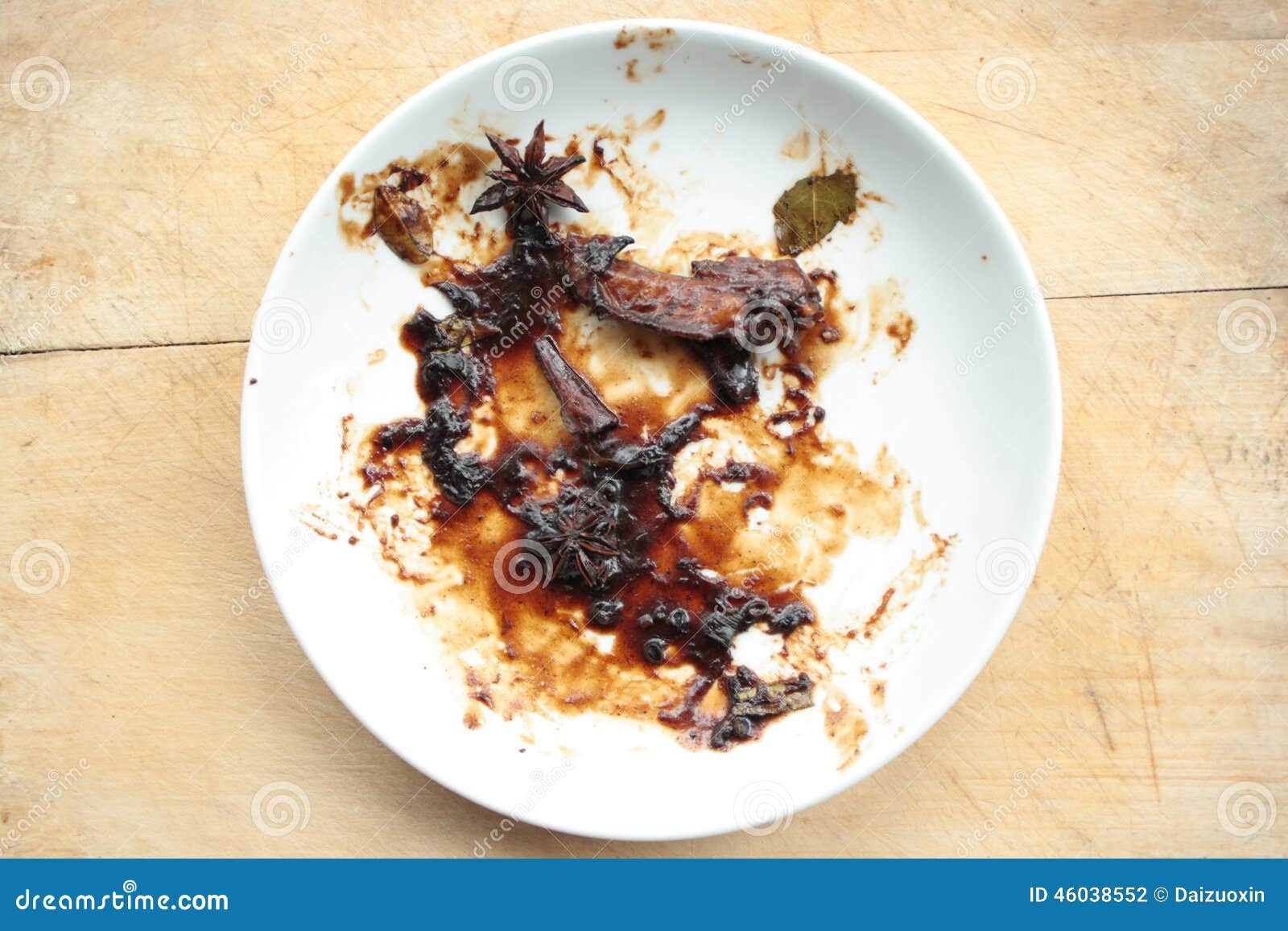 Restes de nourriture photo stock. Image du hachage, restes - 46038552