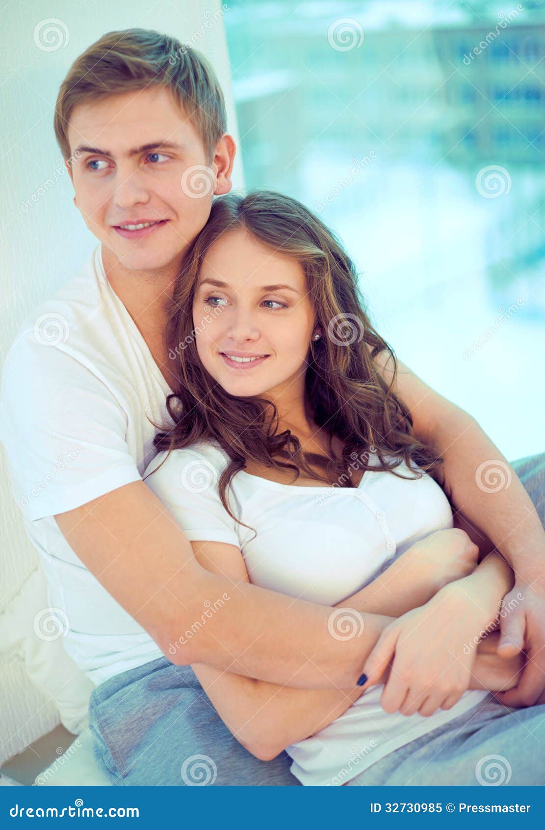 Restful couple stock image. Image of female, girl, family - 32730985