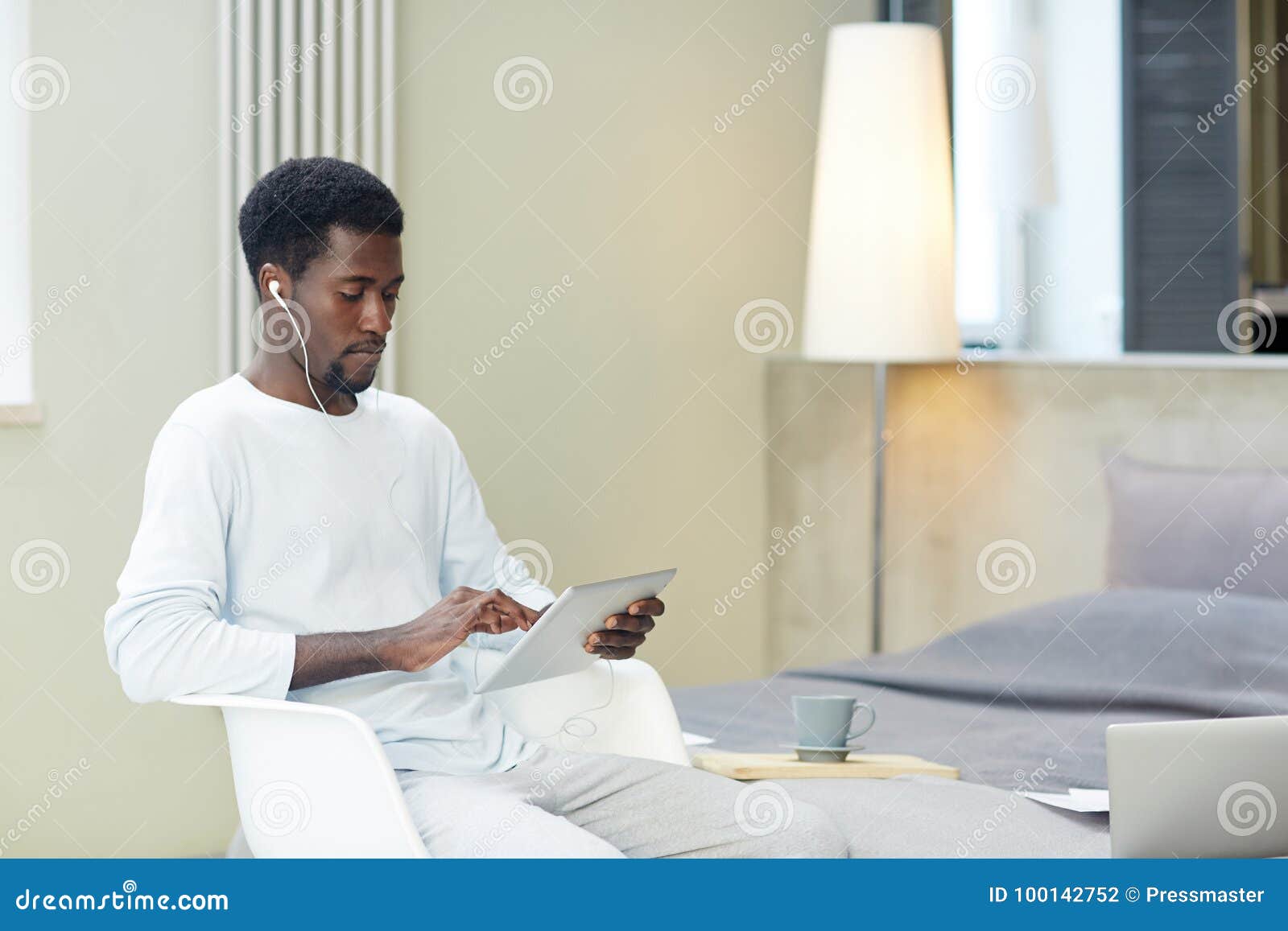 Distant learning stock photo. Image of media, homework - 100142752