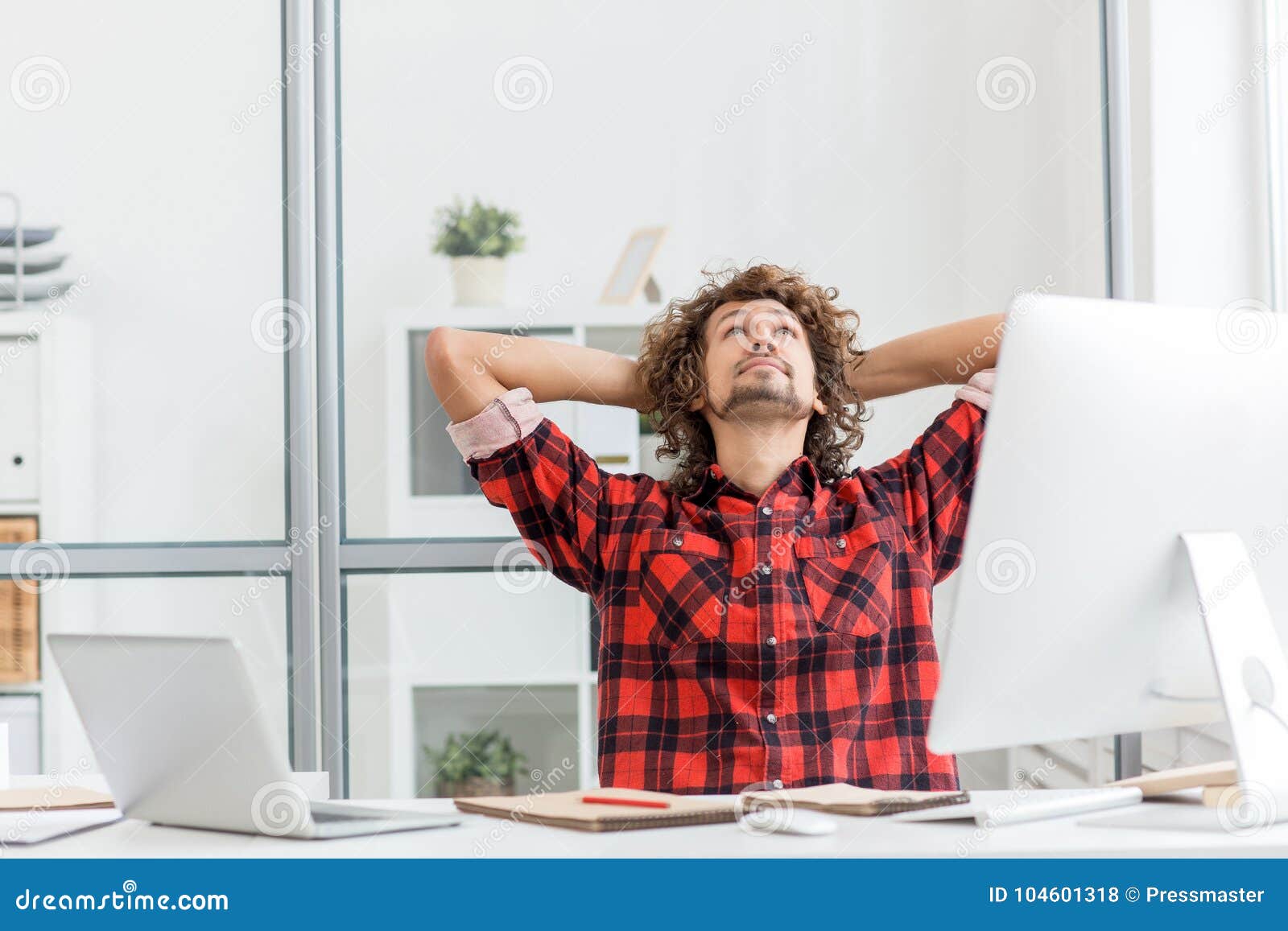 Restful man stock photo. Image of professional, organization - 104601318