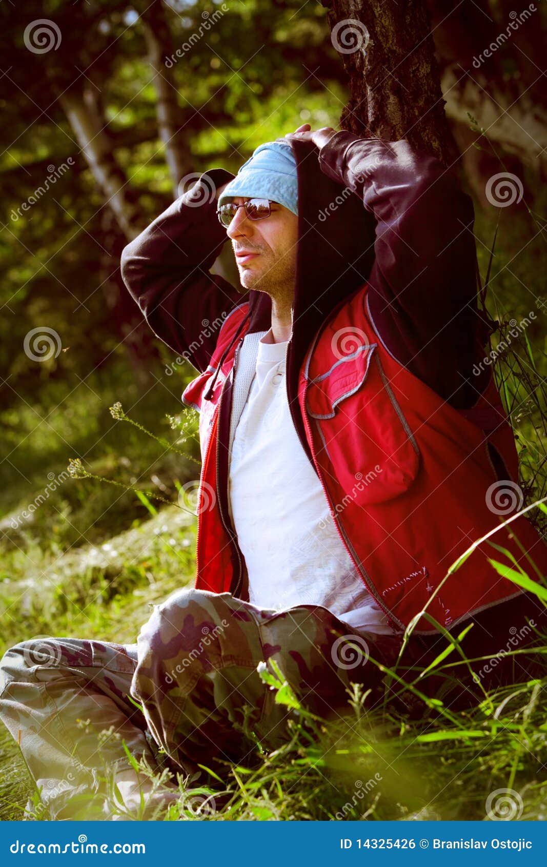 Resting stock photo. Image of flowers, green, silence - 14325426