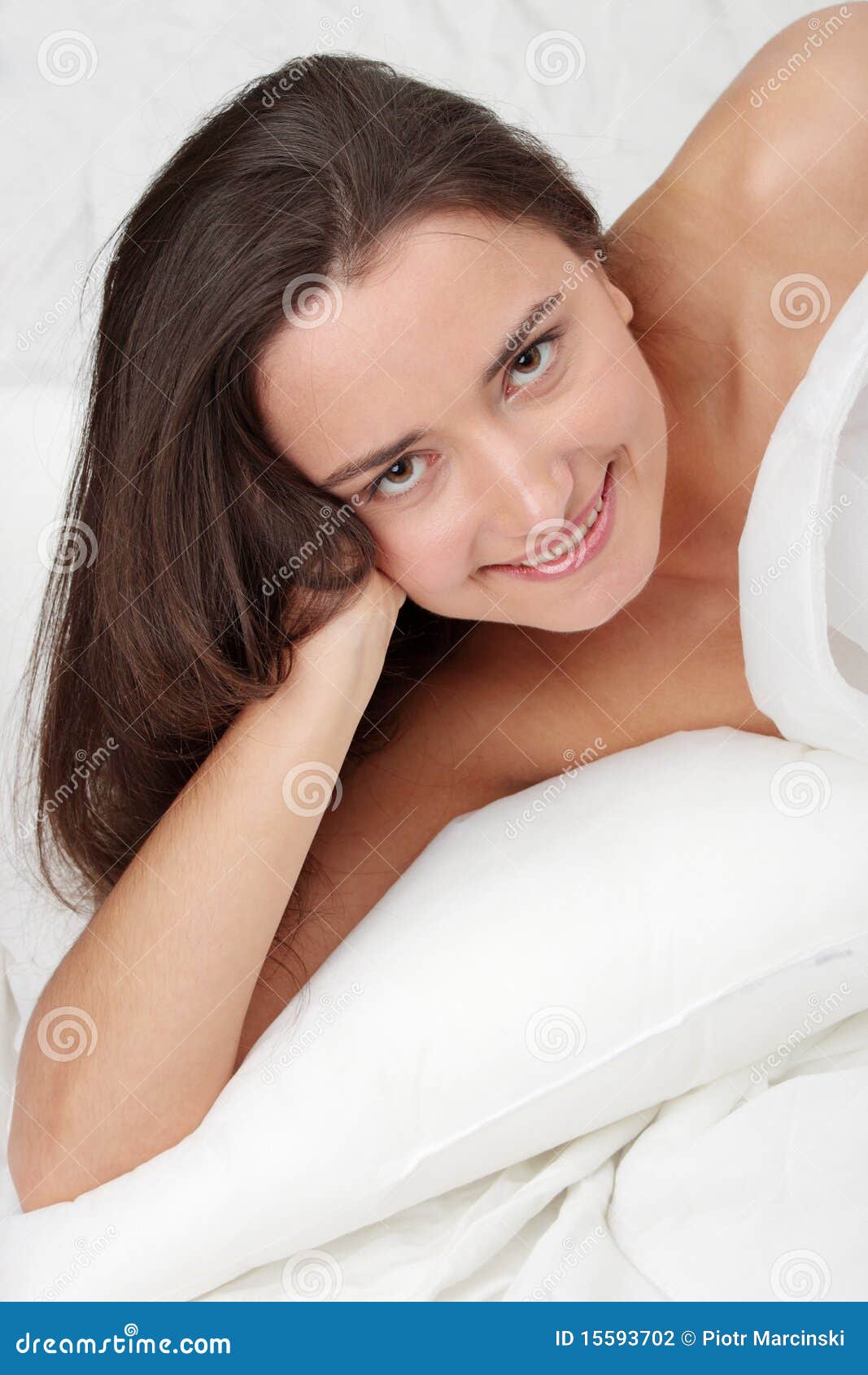 Resting stock photo. Image of brunette, relax, happy - 15593702