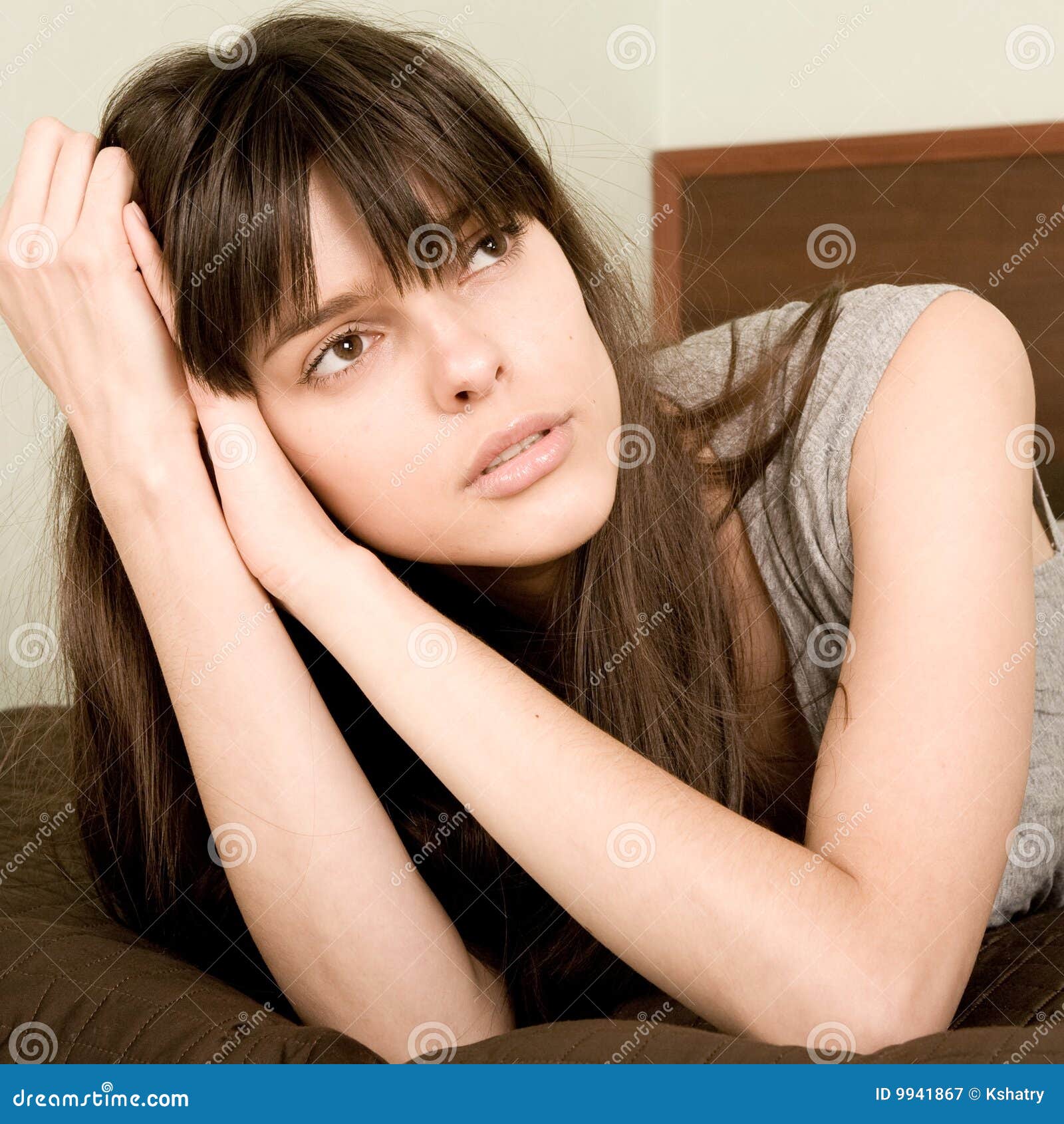 Resting stock image. Image of indoors, young, portrait - 9941867