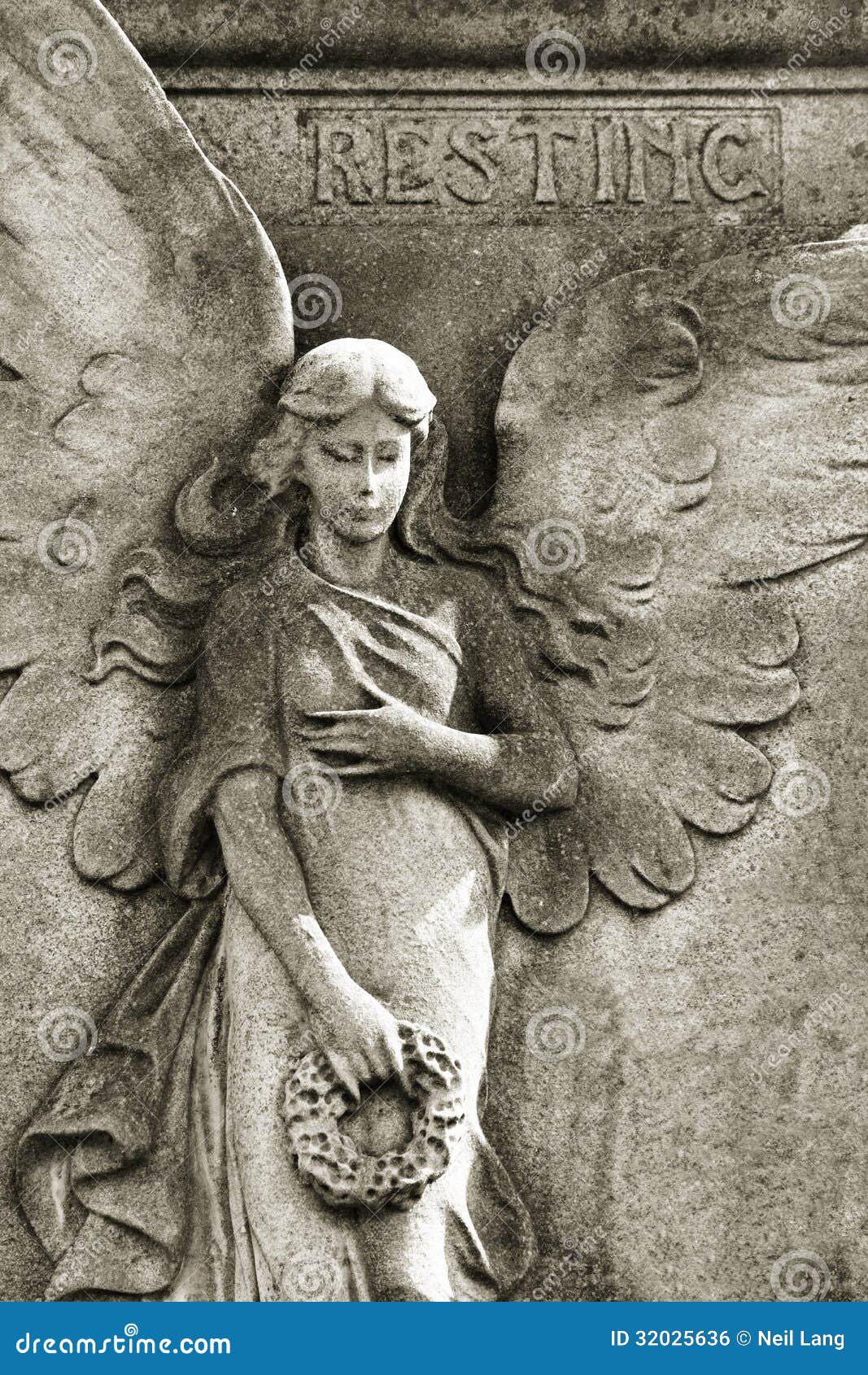 Resting angel stock photo. Image of artistic, decoration - 32025636