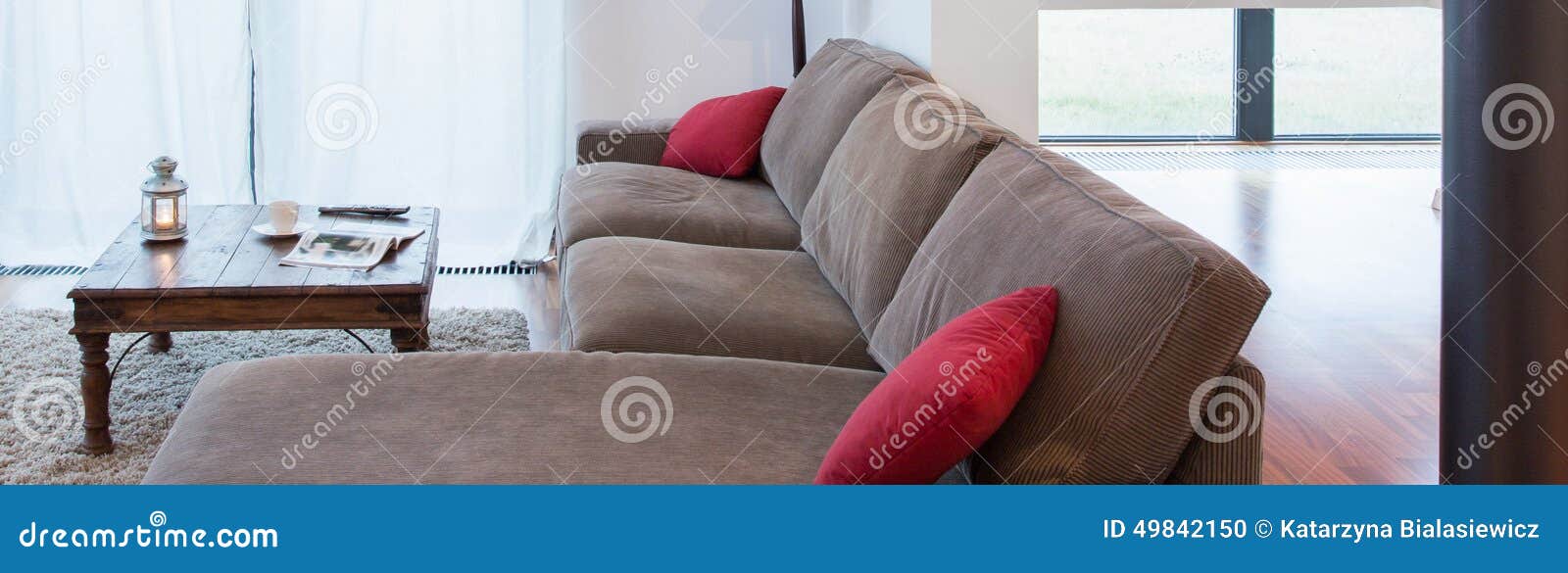 Resting Area Inside Living Room Stock Photo - Image of estate, designed ...