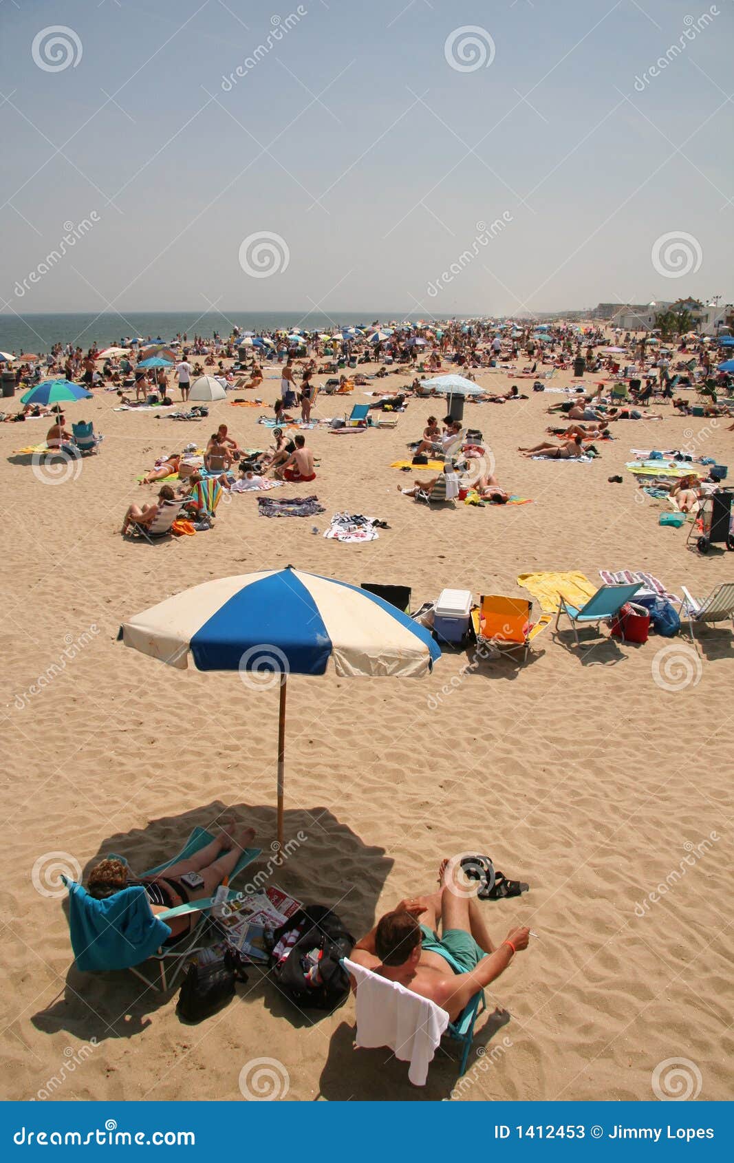 Resting at the Beach stock image. Image of sand, shore - 1412453