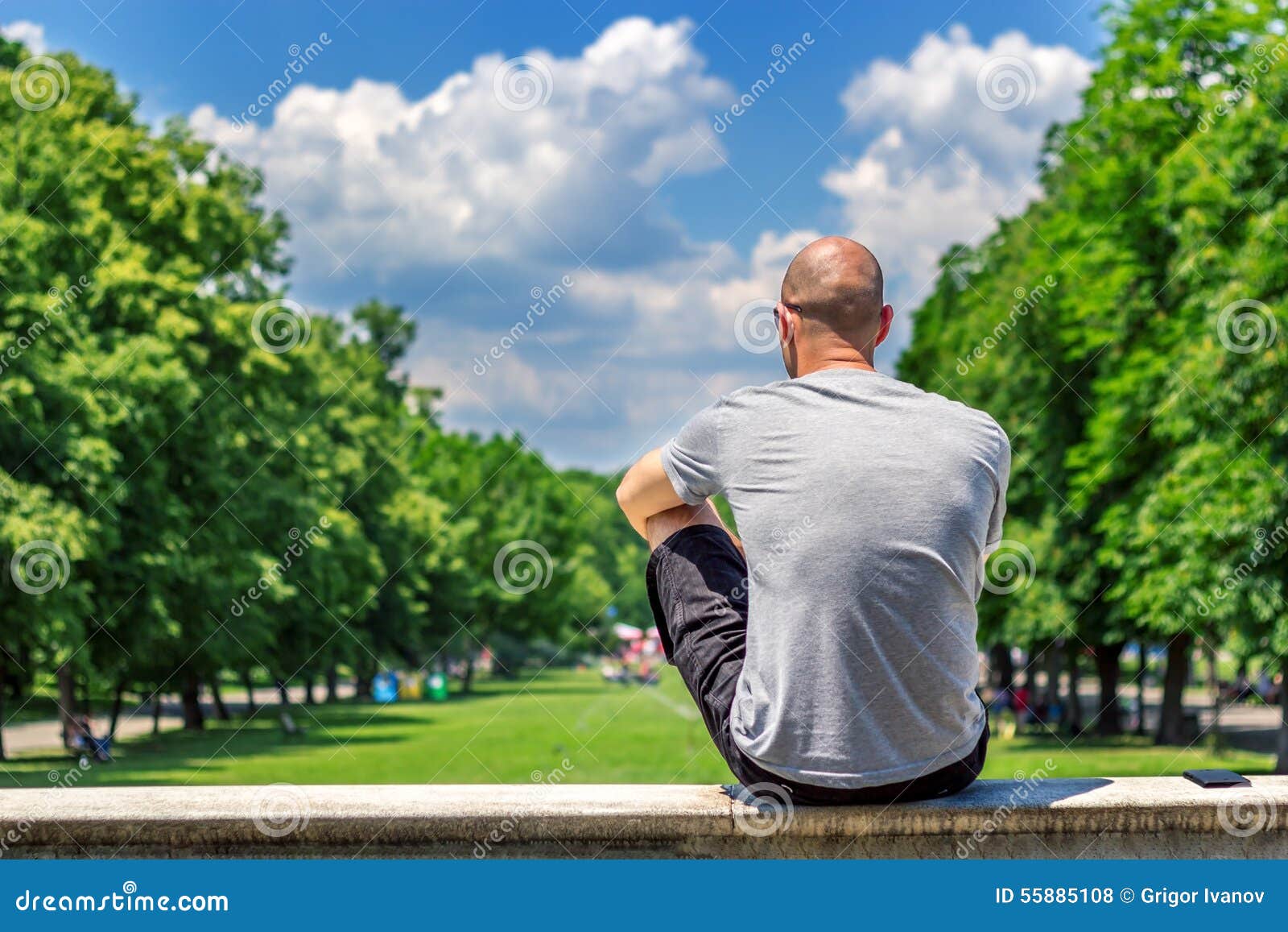 Resting in beautiful place stock photo. Image of back - 55885108