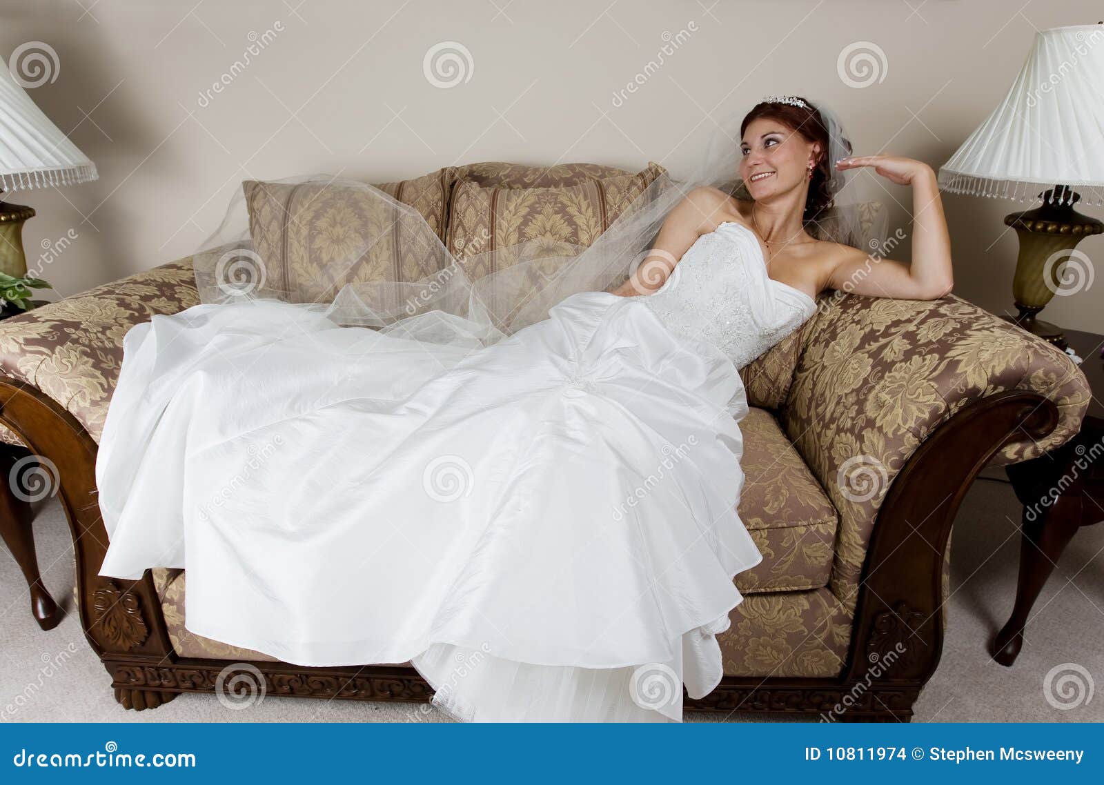 Resting bride stock photo. Image of luxury, resting, model - 10811974