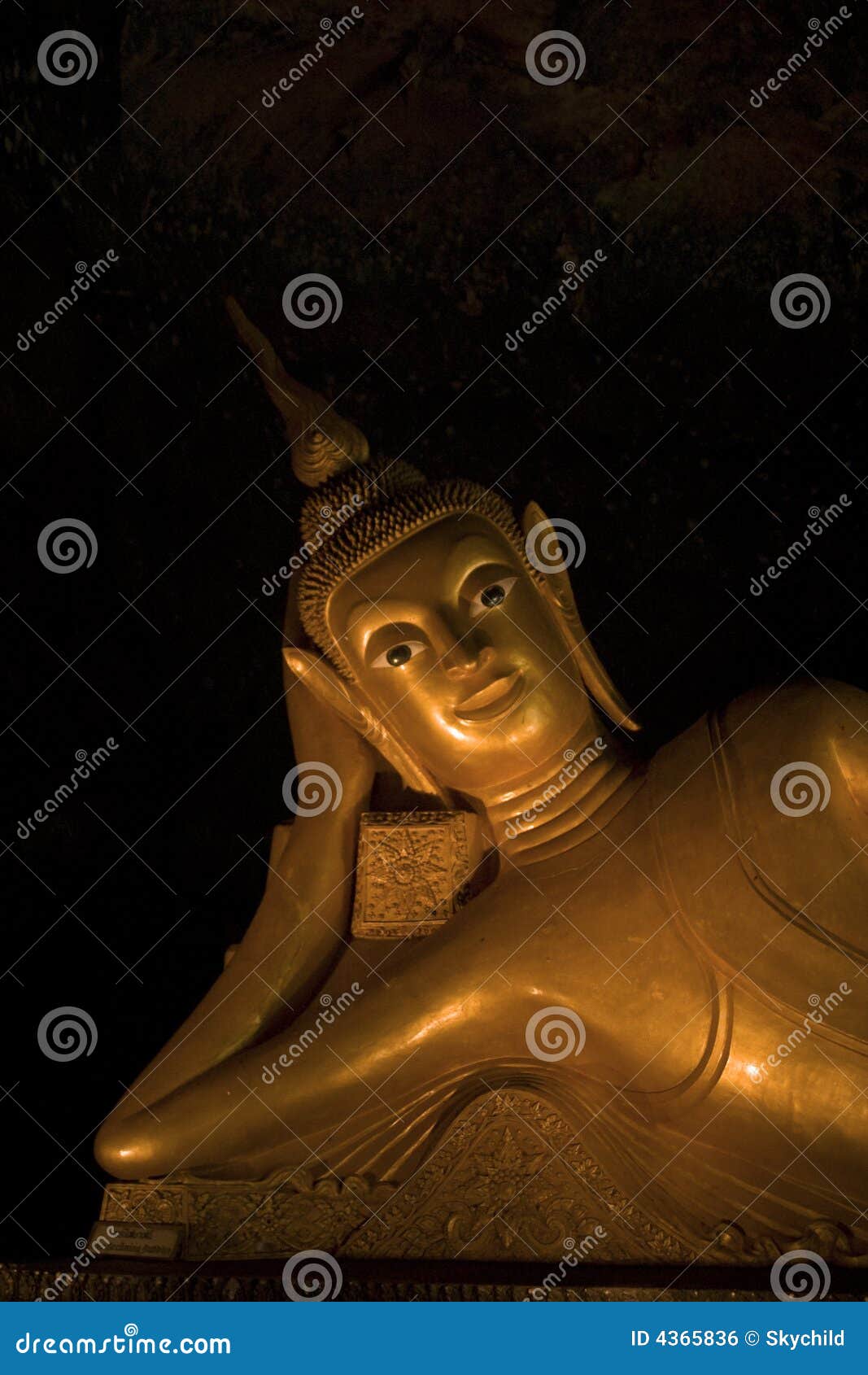Resting Buddha stock photo. Image of wisdom, religion - 4365836