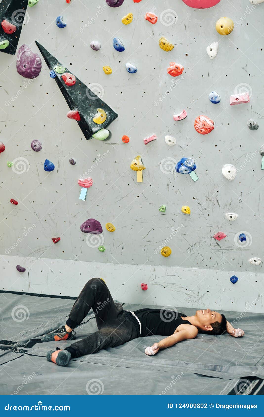 Resting climber stock photo. Image of extreme, bouldering - 124909802