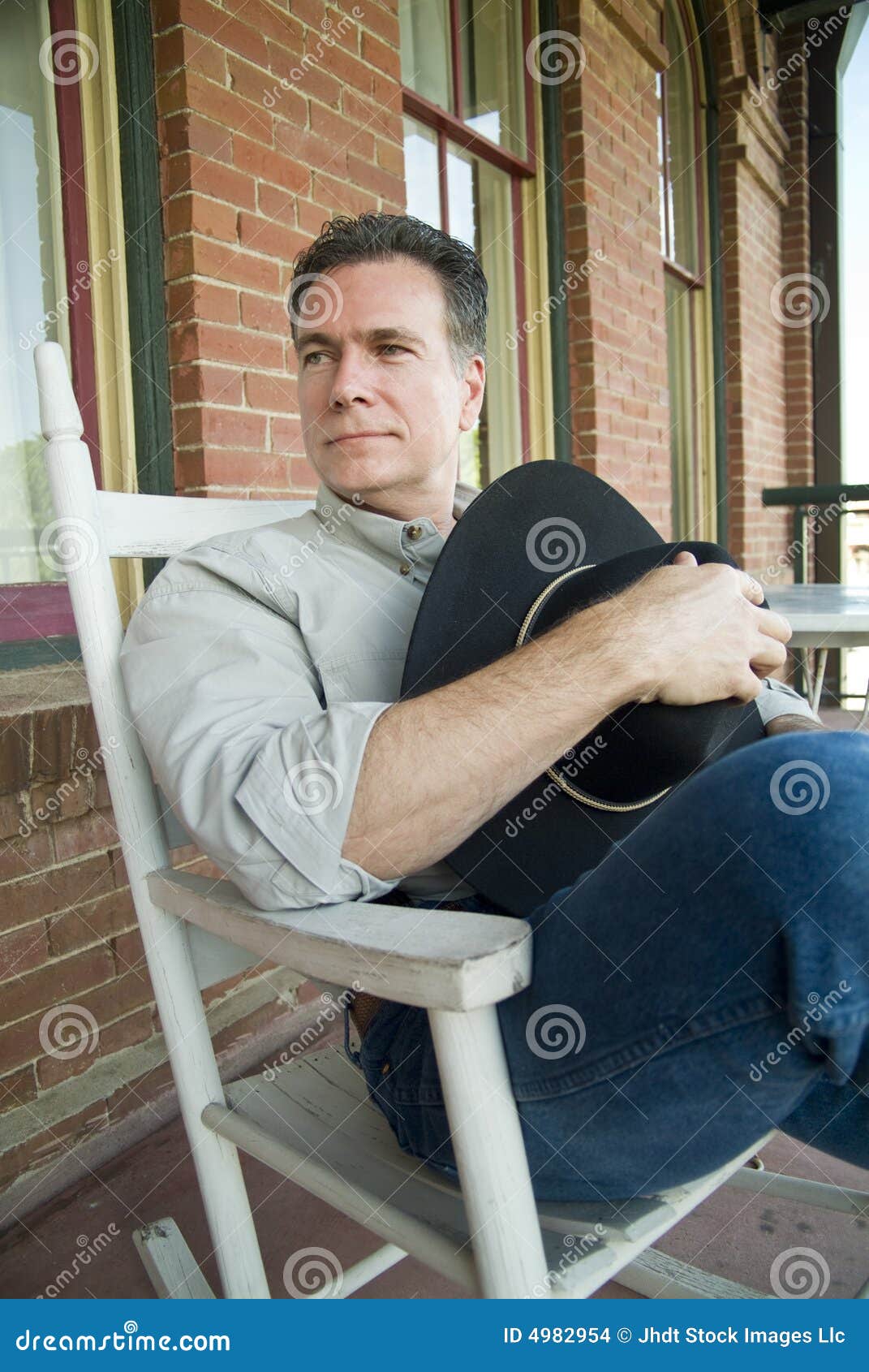 Resting Cowboy 3 stock photo. Image of leisure, rest, sitting - 4982954