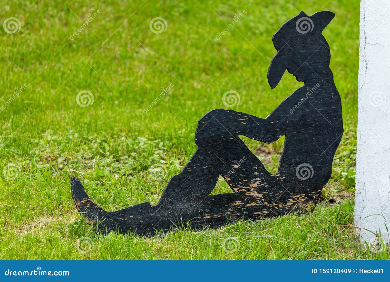 Resting Cowboy on a Meadow stock image. Image of person - 159120409