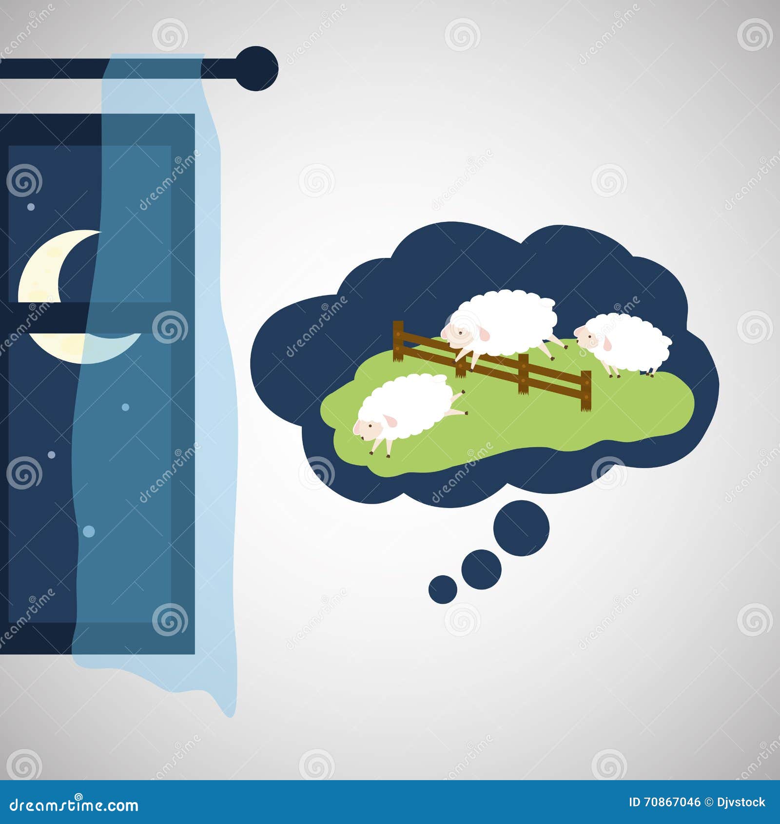 Resting Design. Sleep Icon. Bedtime Concept, Vector Illustration Stock ...