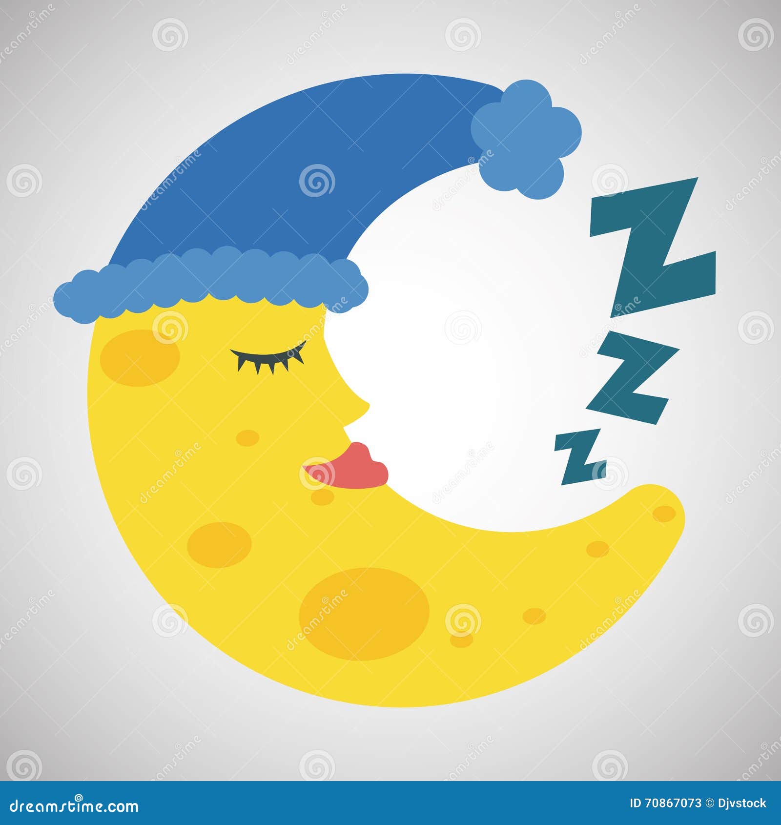 Resting Design. Sleep Icon. Bedtime Concept, Vector Illustration Stock ...