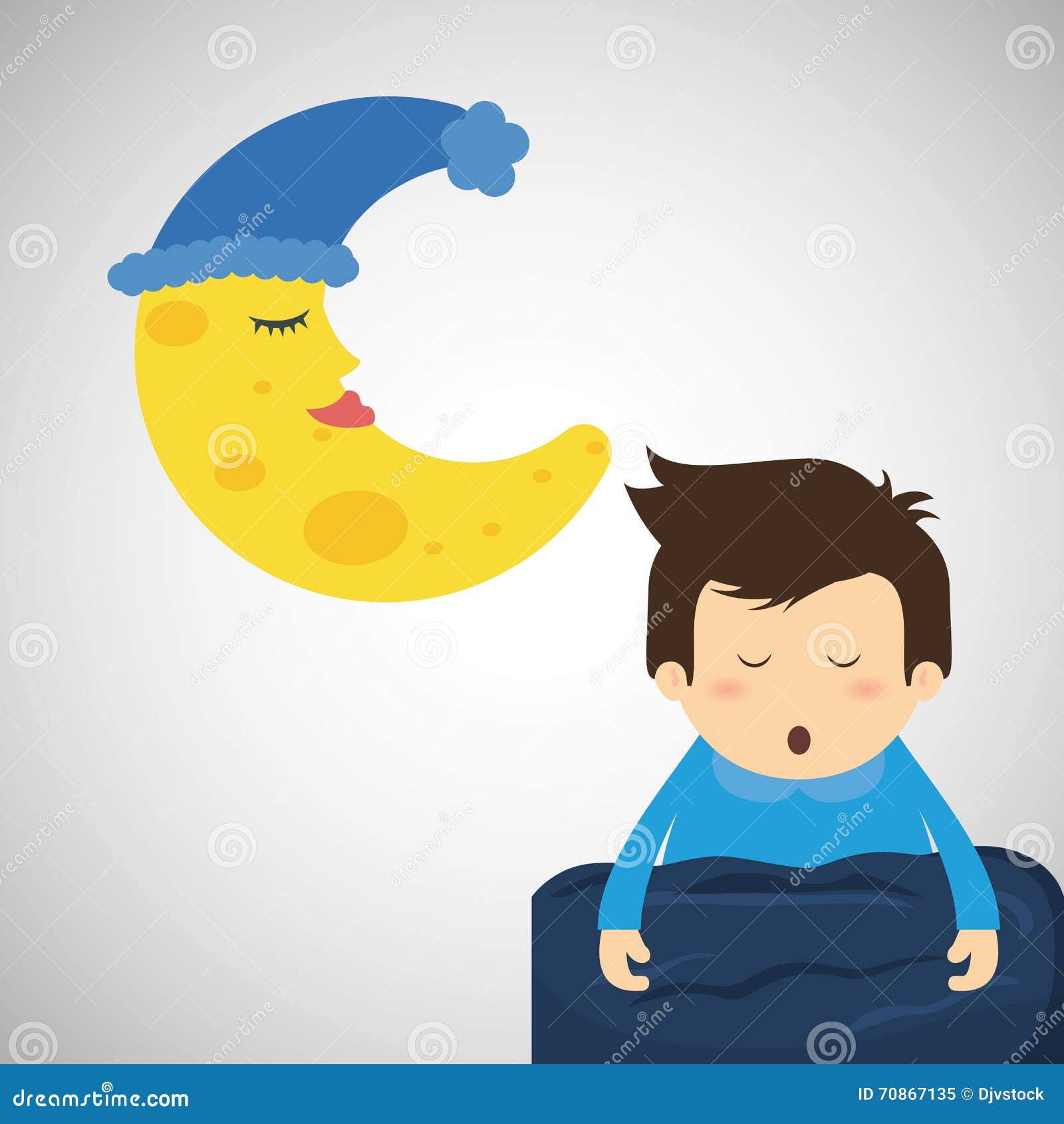 Resting Design. Sleep Icon. Bedtime Concept, Vector Illustration Stock ...