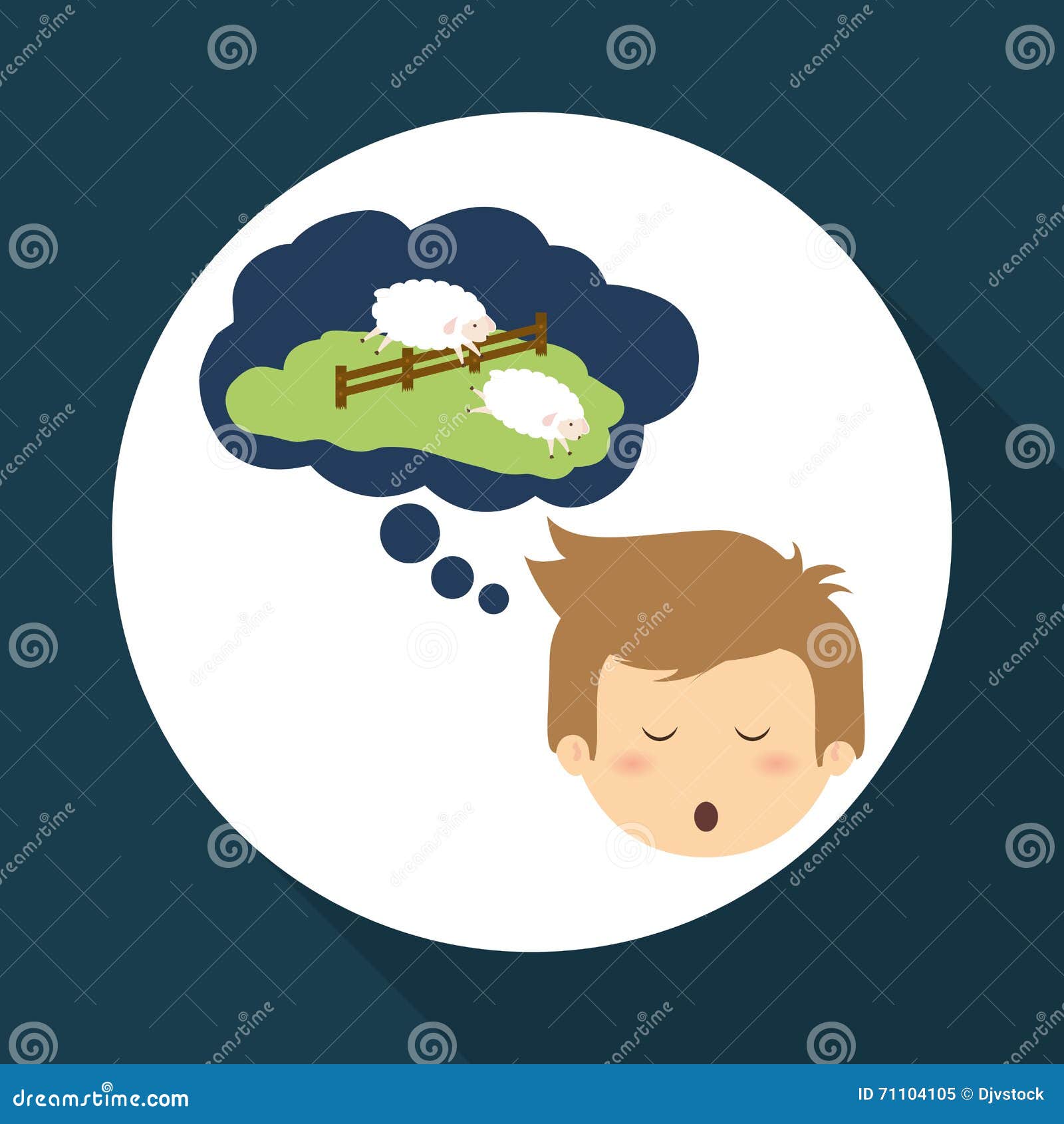 Resting Design. Sleep Icon. Bedtime Concept, Vector Illustration Stock ...