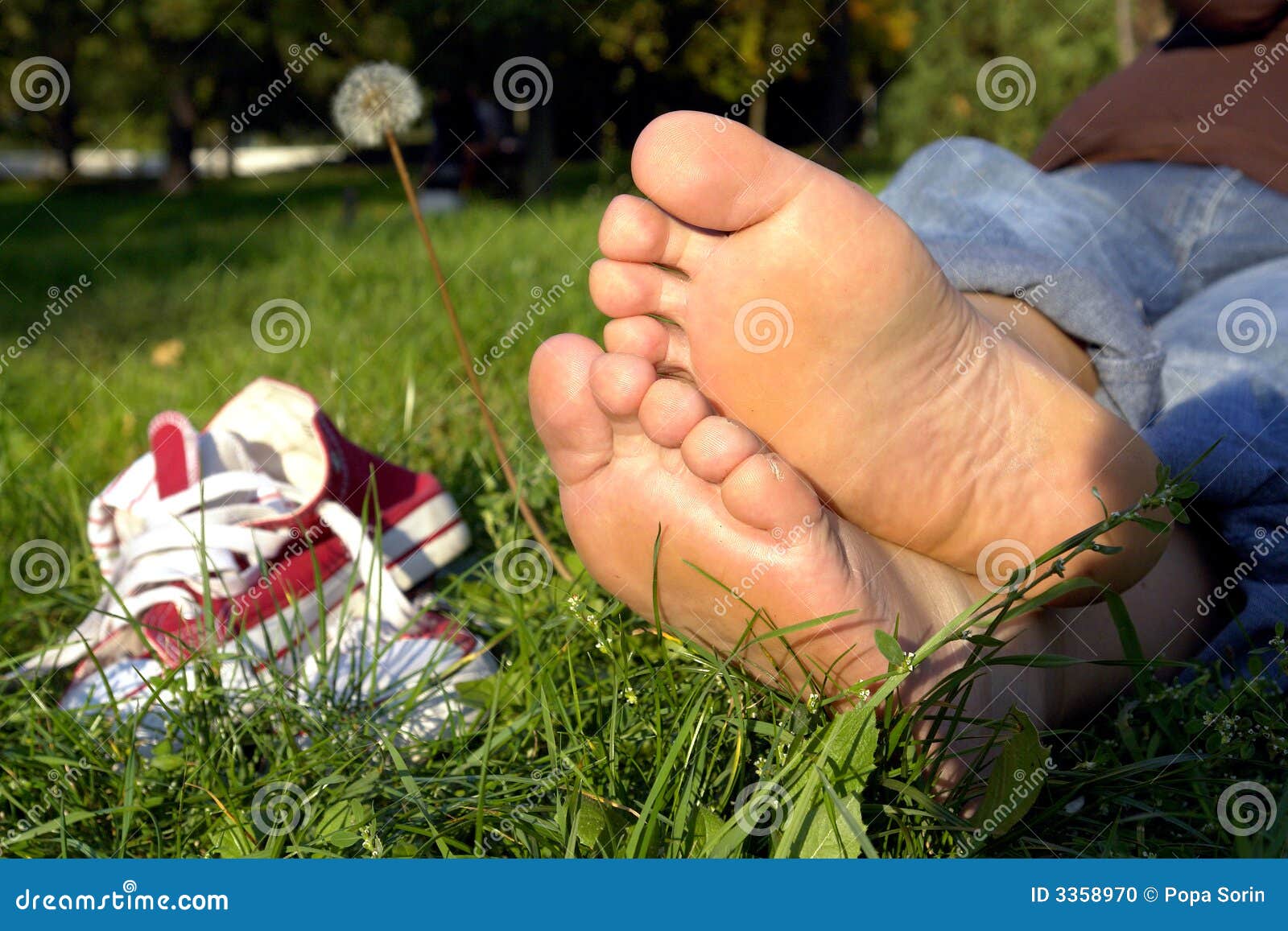 Resting Feet stock photo. Image of barefoot, foot, feet - 3358970