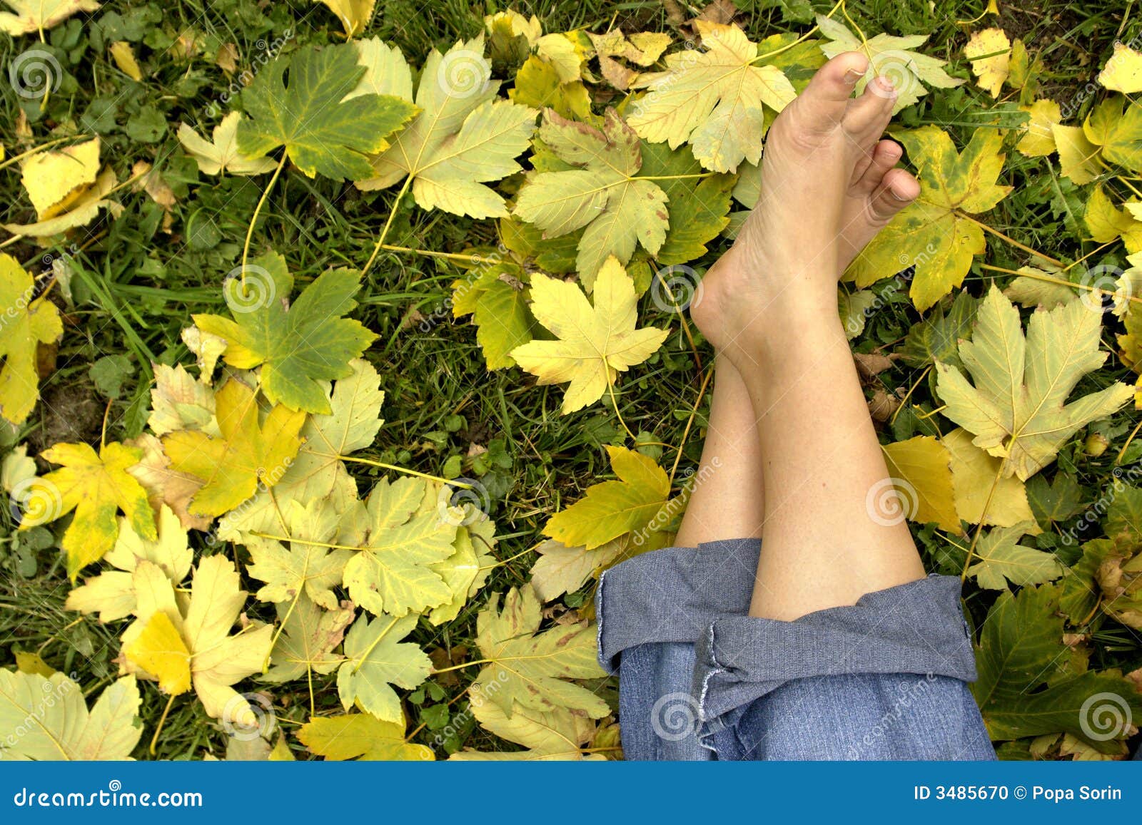 Resting Feet stock photo. Image of grass, barefoot, green - 3485670