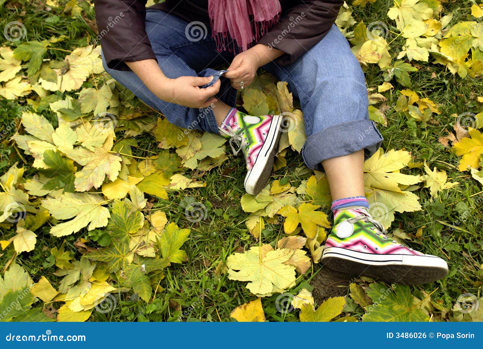 Resting Feet stock photo. Image of autumn, yellow, green - 3486026