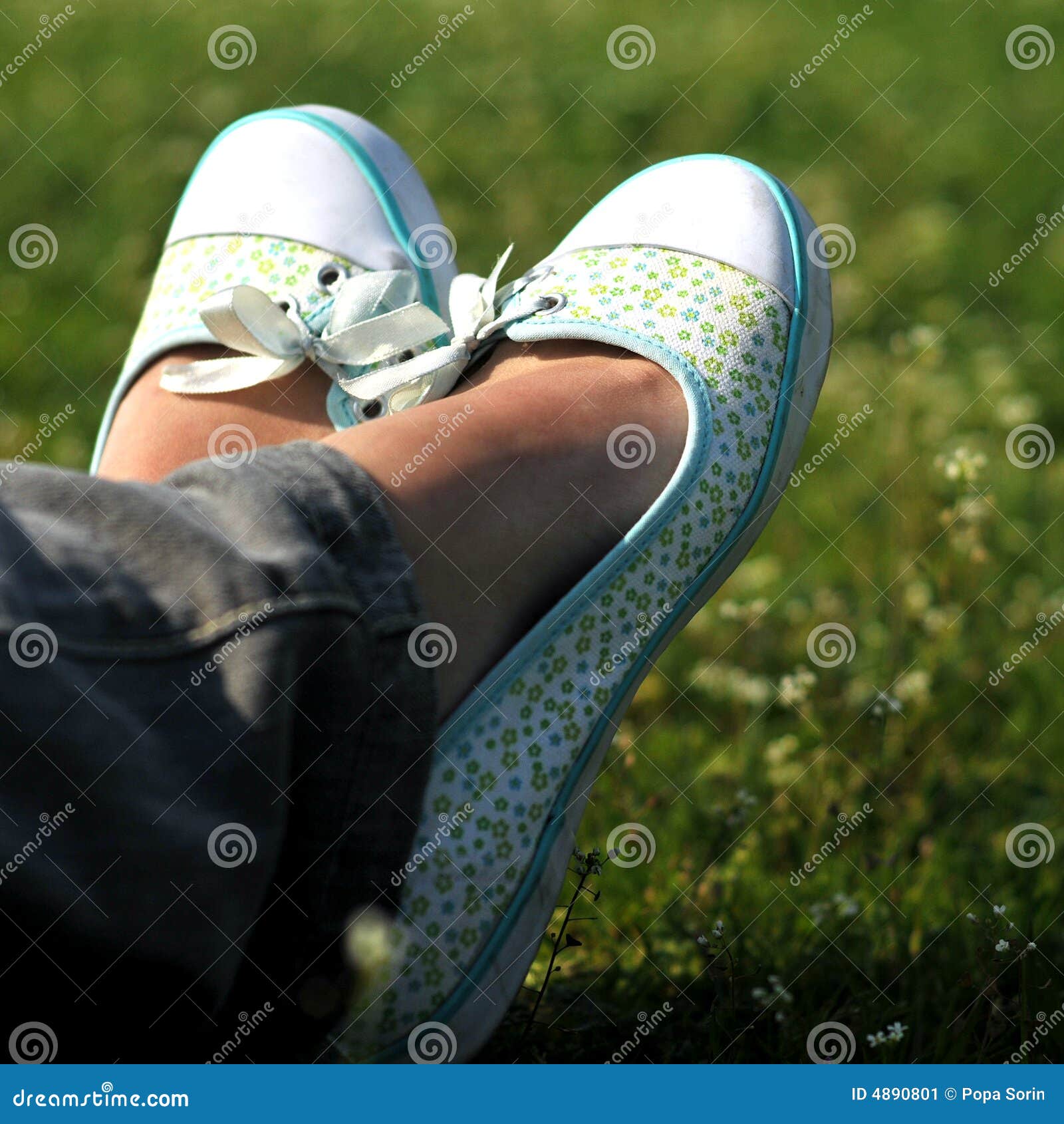 Resting Feet stock image. Image of rest, foot, legs, grass - 4890801