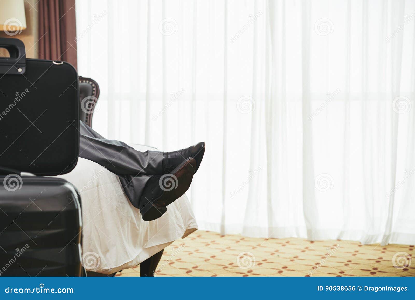 Resting in hotel room stock photo. Image of concept, lazy - 90538656