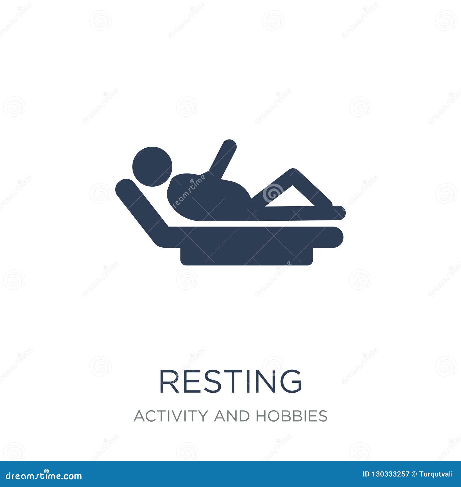 Resting Man Icon, Stick Figure Human Silhouette Sleeping On Stickman ...