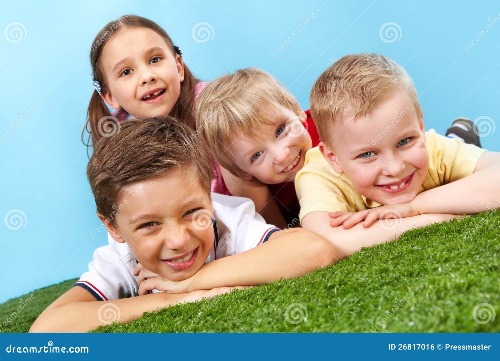 Resting kids stock photo. Image of expression, pose, freedom - 26817016