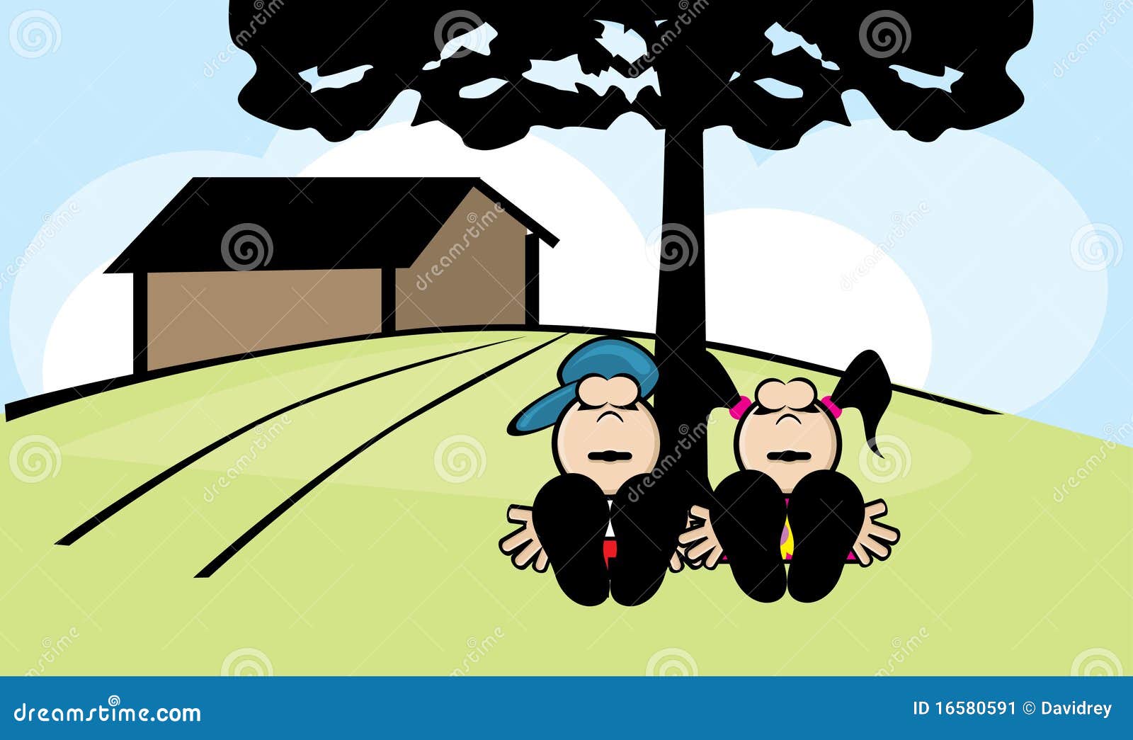 Resting outdoors stock vector. Illustration of sleep - 16580591