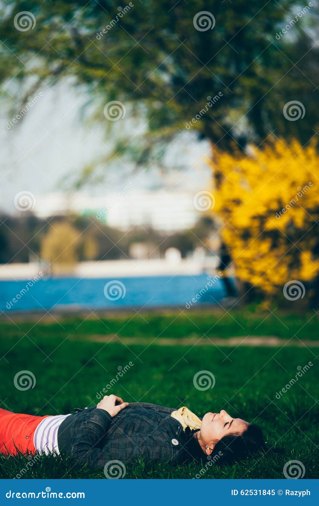 Resting in park stock image. Image of thought, park, comfortable - 62531845