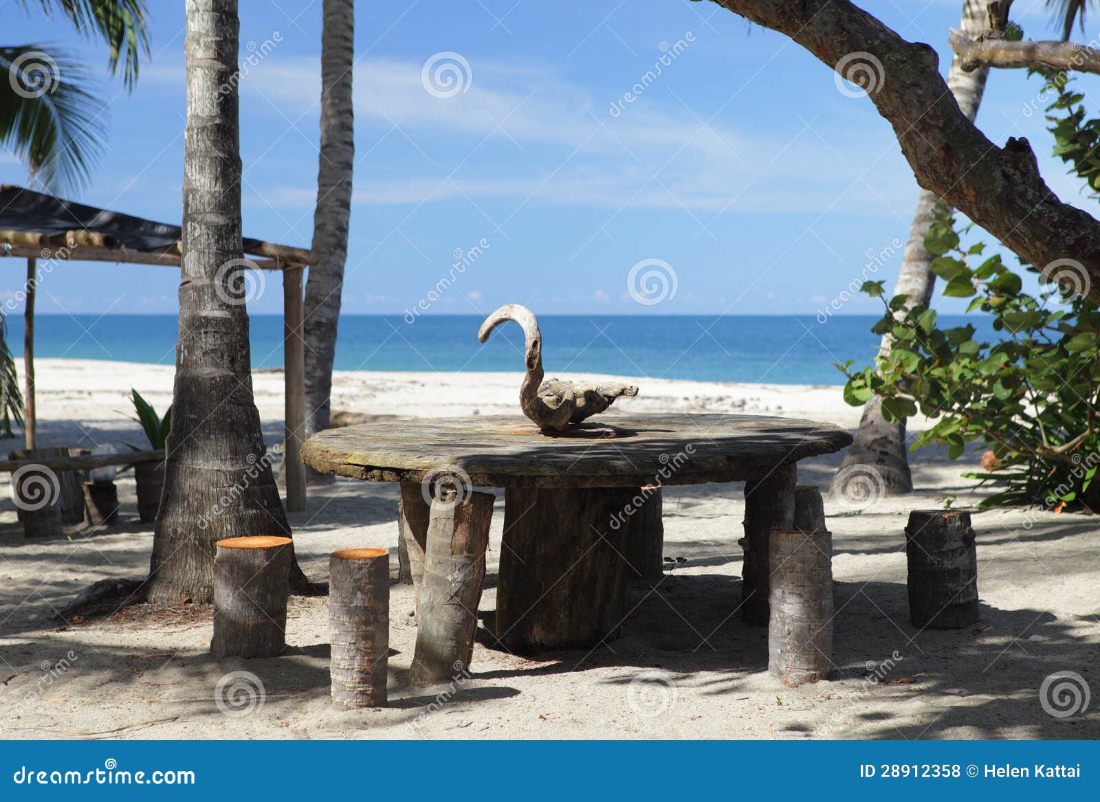 Resting Place Along the Caribbean Stock Photo - Image of coconut ...
