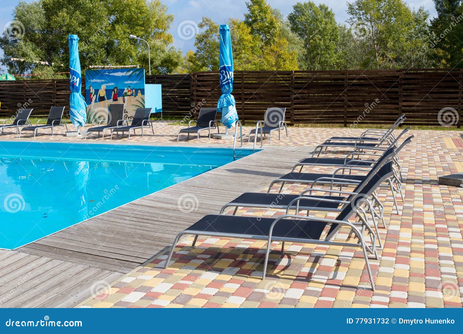 Resting Place Near the Pool. Editorial Photography - Image of complex ...