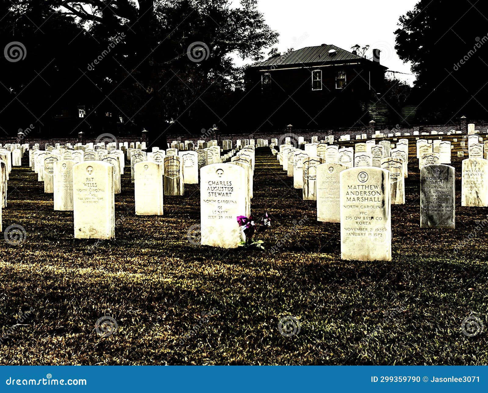 Resting place stock photo. Image of gravestones, graveyard - 299359790