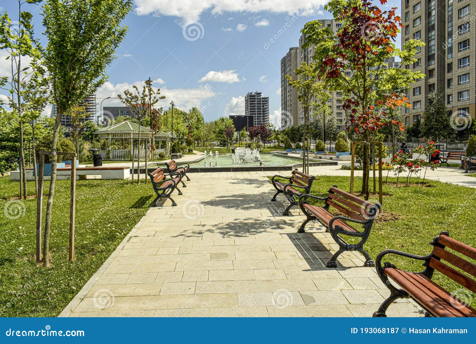 Resting and Sitting Places in the Park Stock Image - Image of forest2 ...