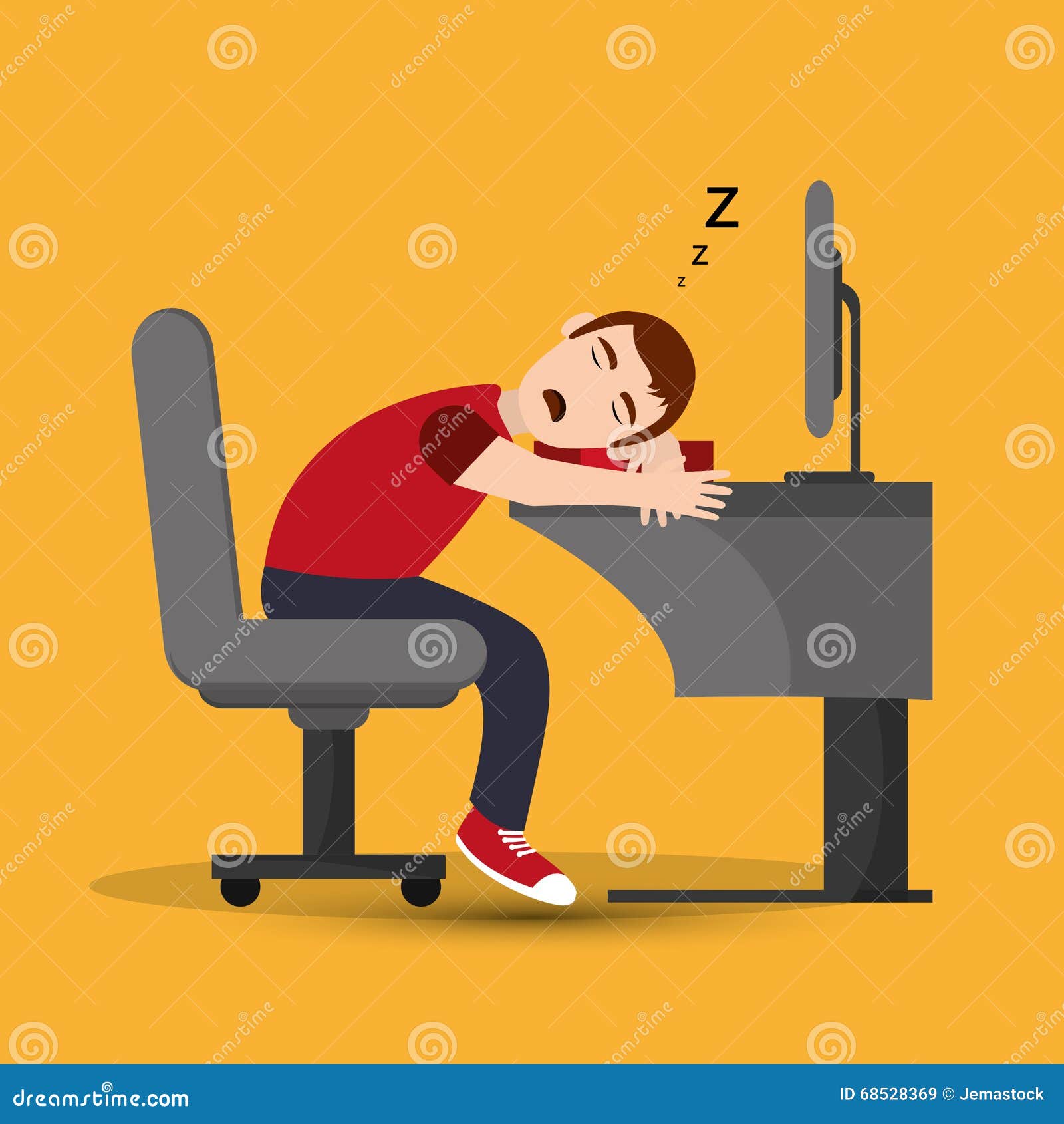Resting and sleep design stock vector. Illustration of avatar - 68528369