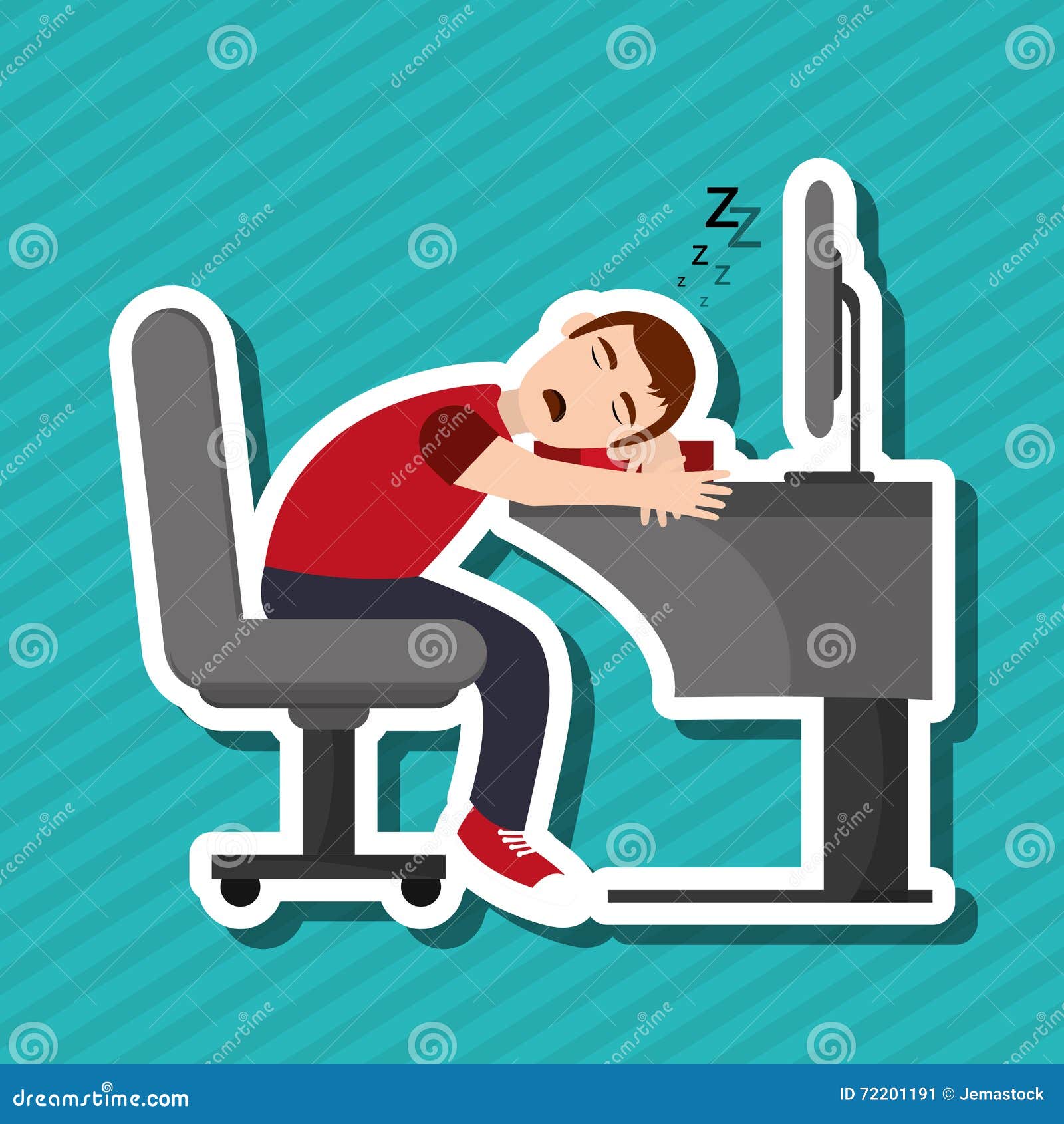 Resting and sleep design stock vector. Illustration of attractive ...