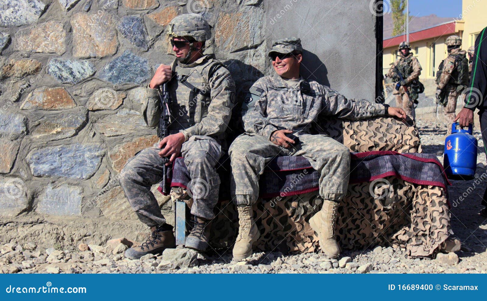 Resting Soldiers in Afghanistan Editorial Image - Image of green, grey ...