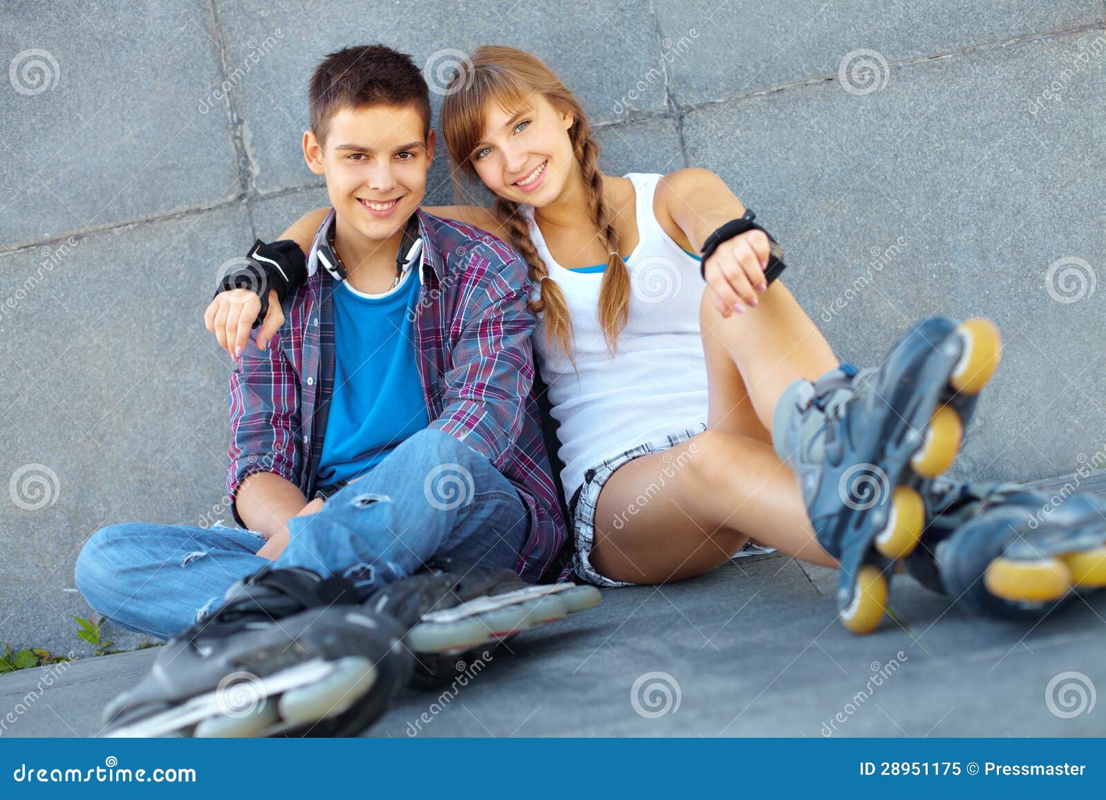 Resting teens stock image. Image of boyfriend, happy - 28951175