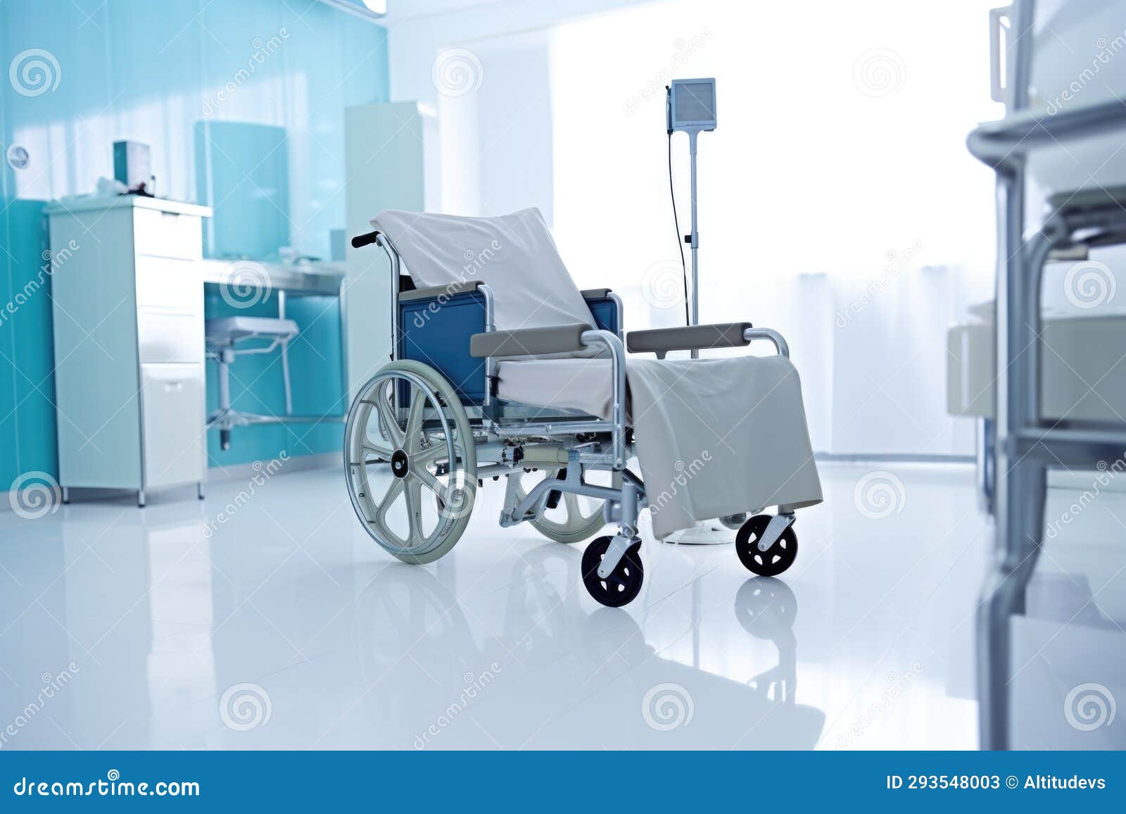 Resting Wheelchair in a Clean Room Stock Image - Image of technology ...