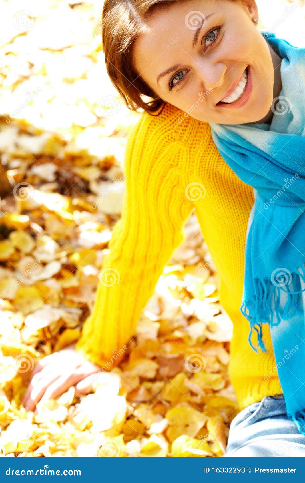 Resting woman stock image. Image of autumn, charming - 16332293