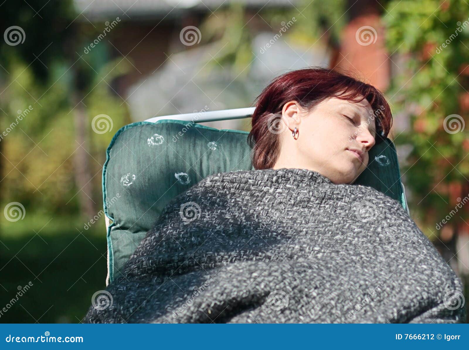 Resting woman stock photo. Image of sunlight, portrait - 7666212
