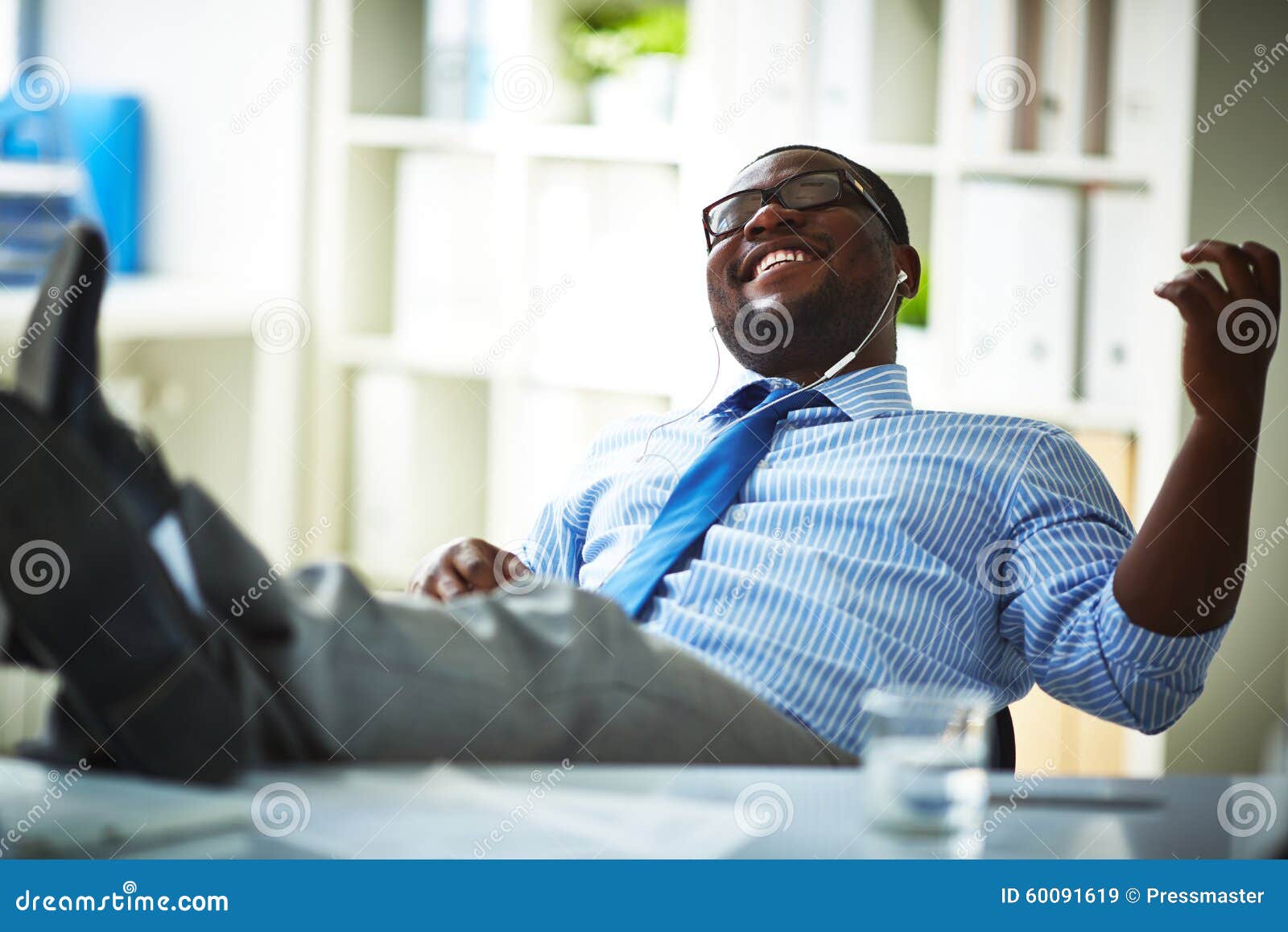 Resting during work stock image. Image of african, expertise - 60091619