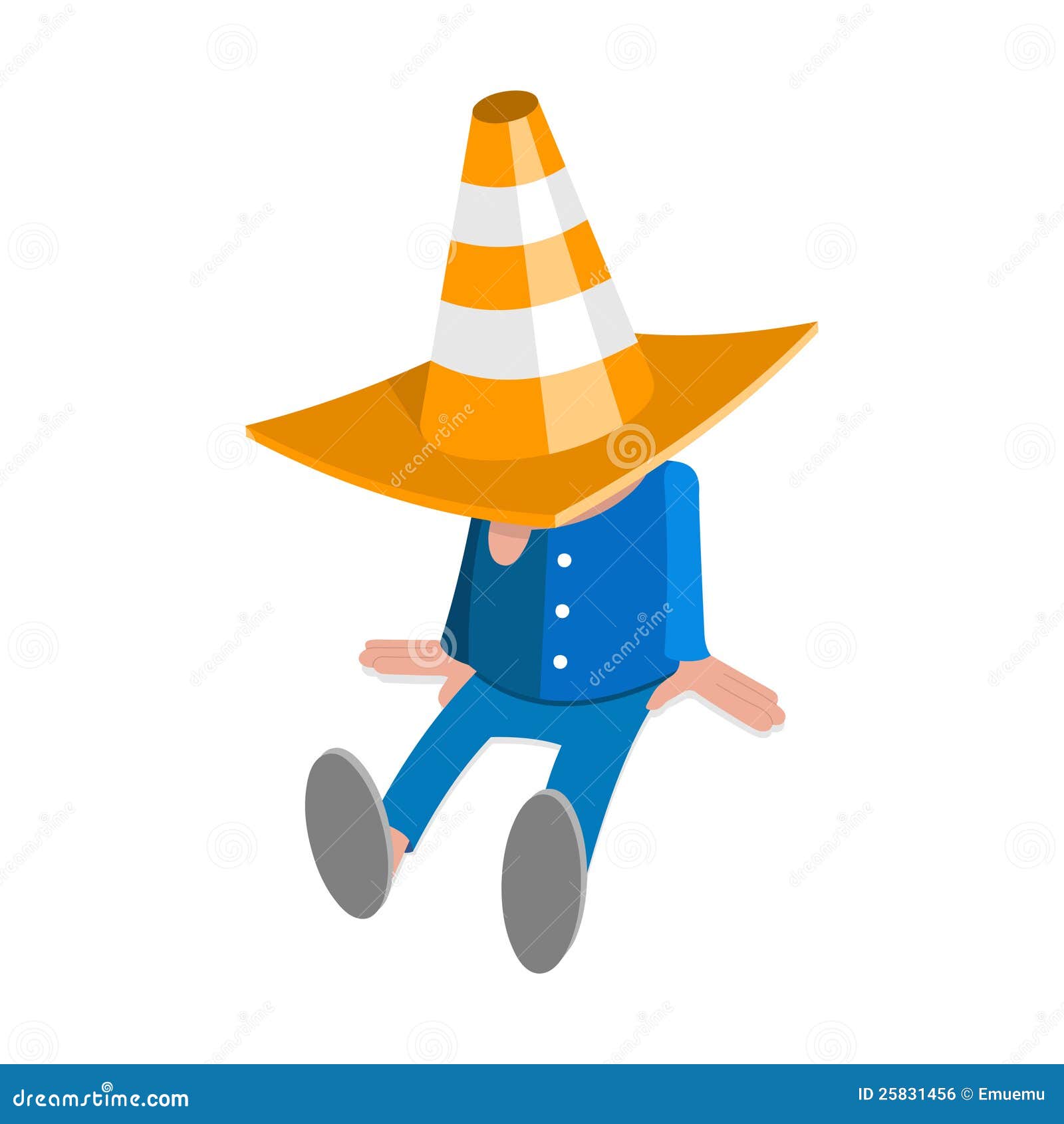 Resting worker stock vector. Illustration of work, clip - 25831456