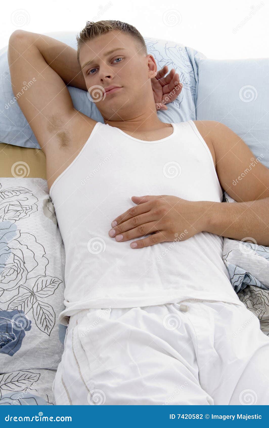 Resting young man stock photo. Image of resting, looking - 7420582