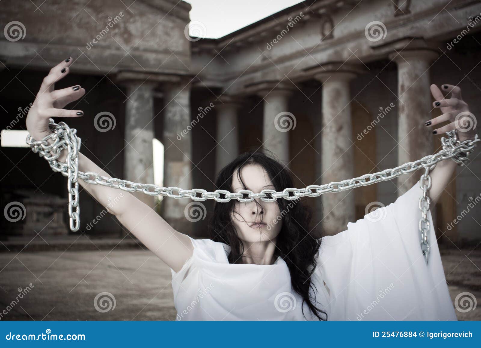 Restless Ghost stock photo. Image of chain, lonely, horror - 25476884