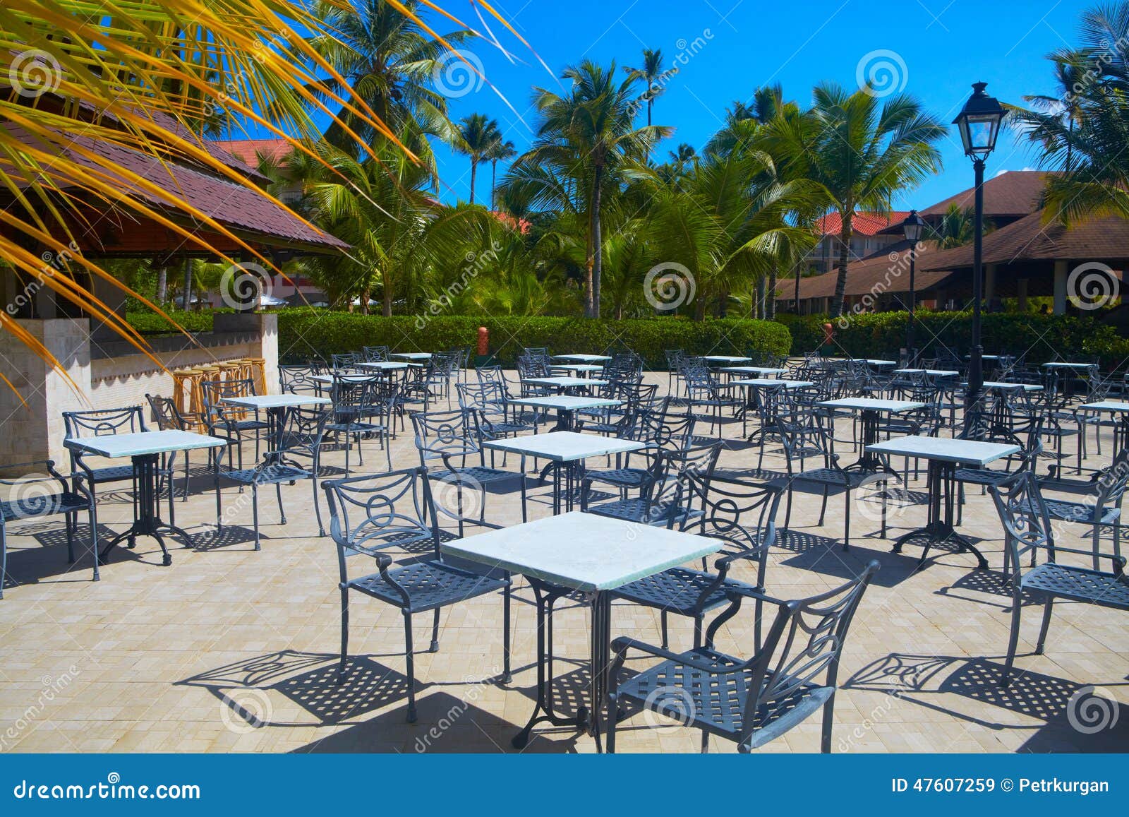 Resto Bar in Tropical Resort Stock Image - Image of pavilion, outdoor ...