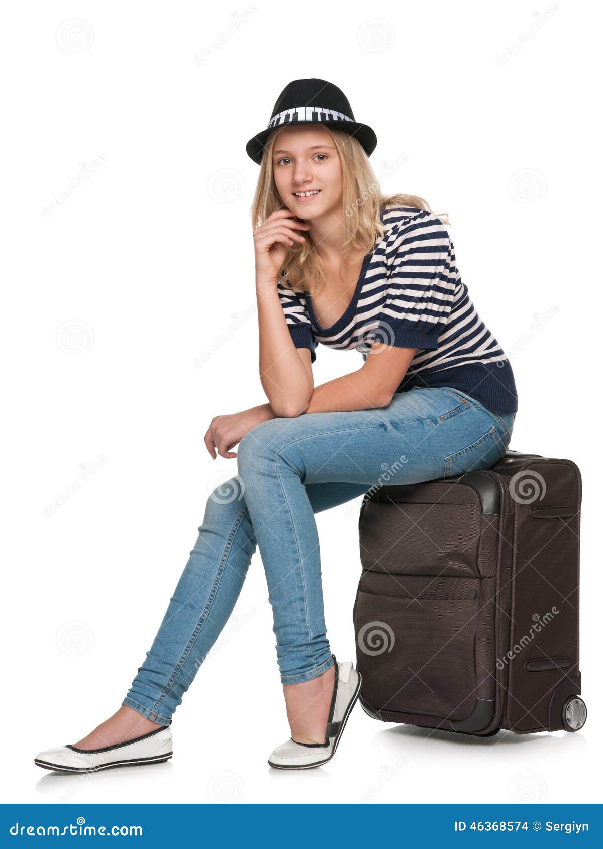 Resto Di Un Viaggiatore Grazioso Fotografia Stock - Immagine di ...