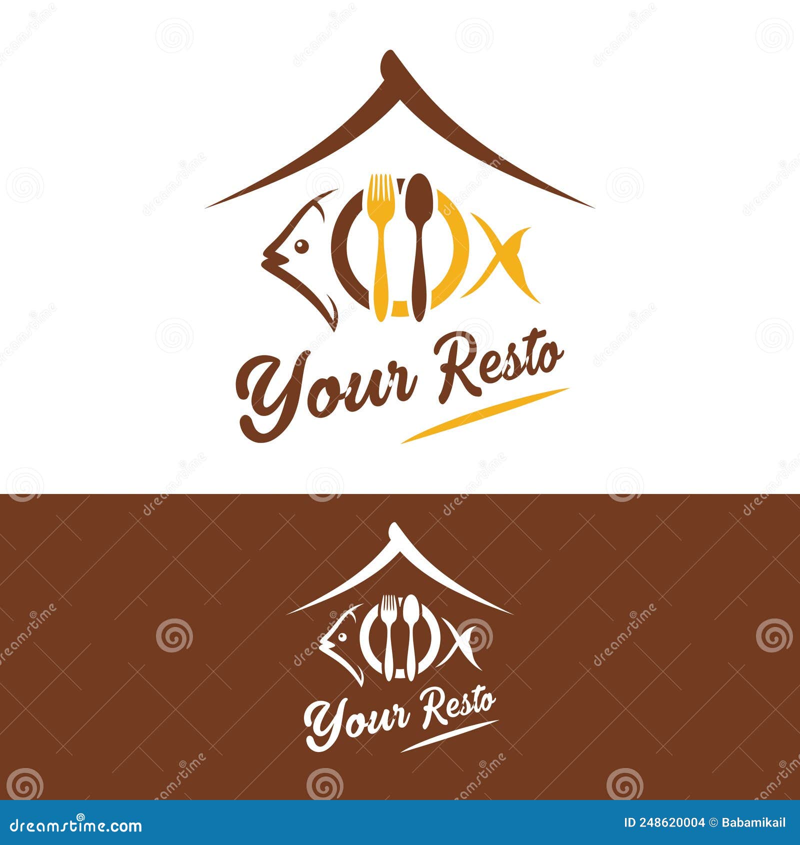 Resto Vector Logo Design, Elegant and Modern Restaurant Stock Vector ...