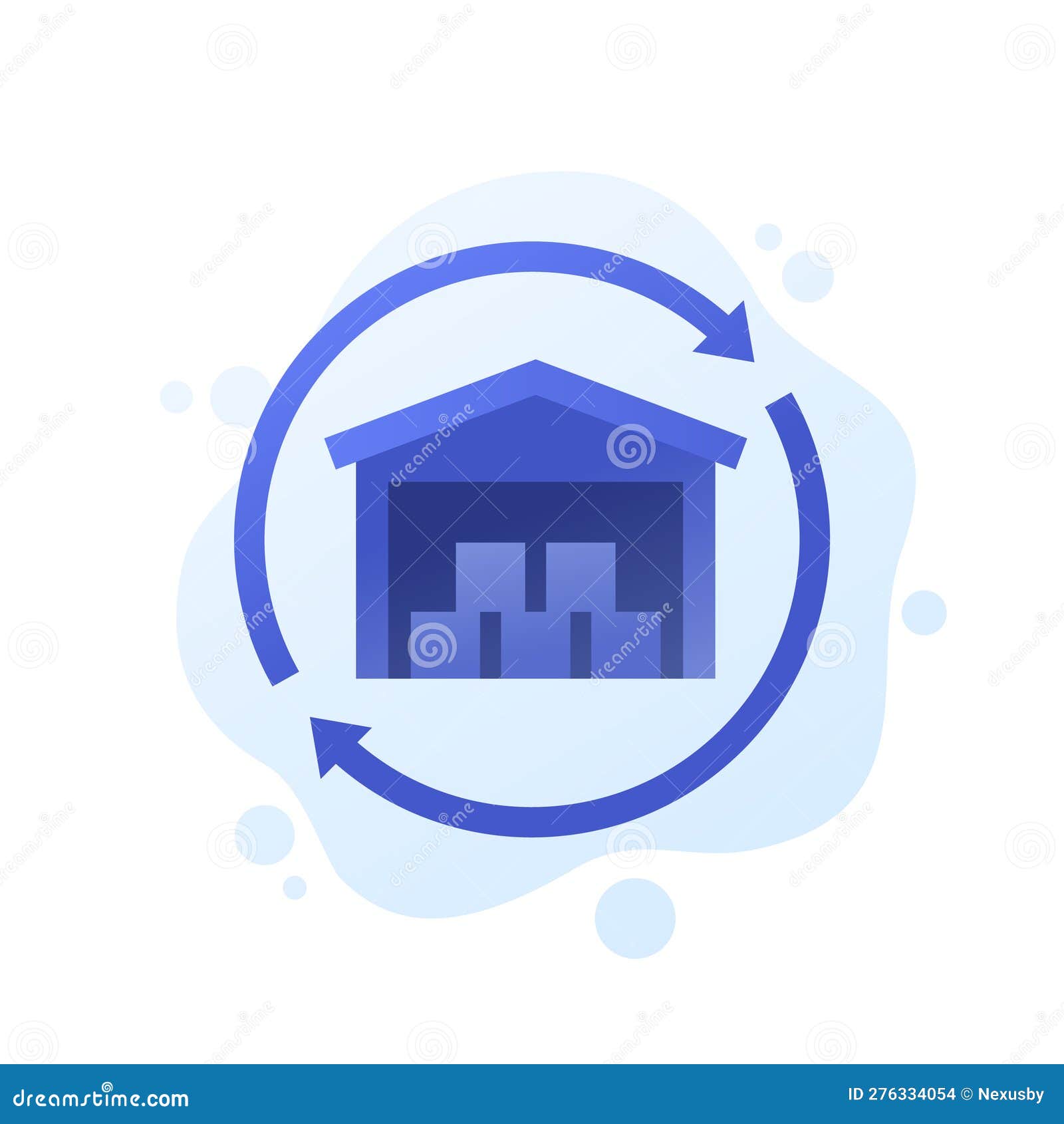 Restock Inventory, Warehouse Vector Illustration Stock Vector ...