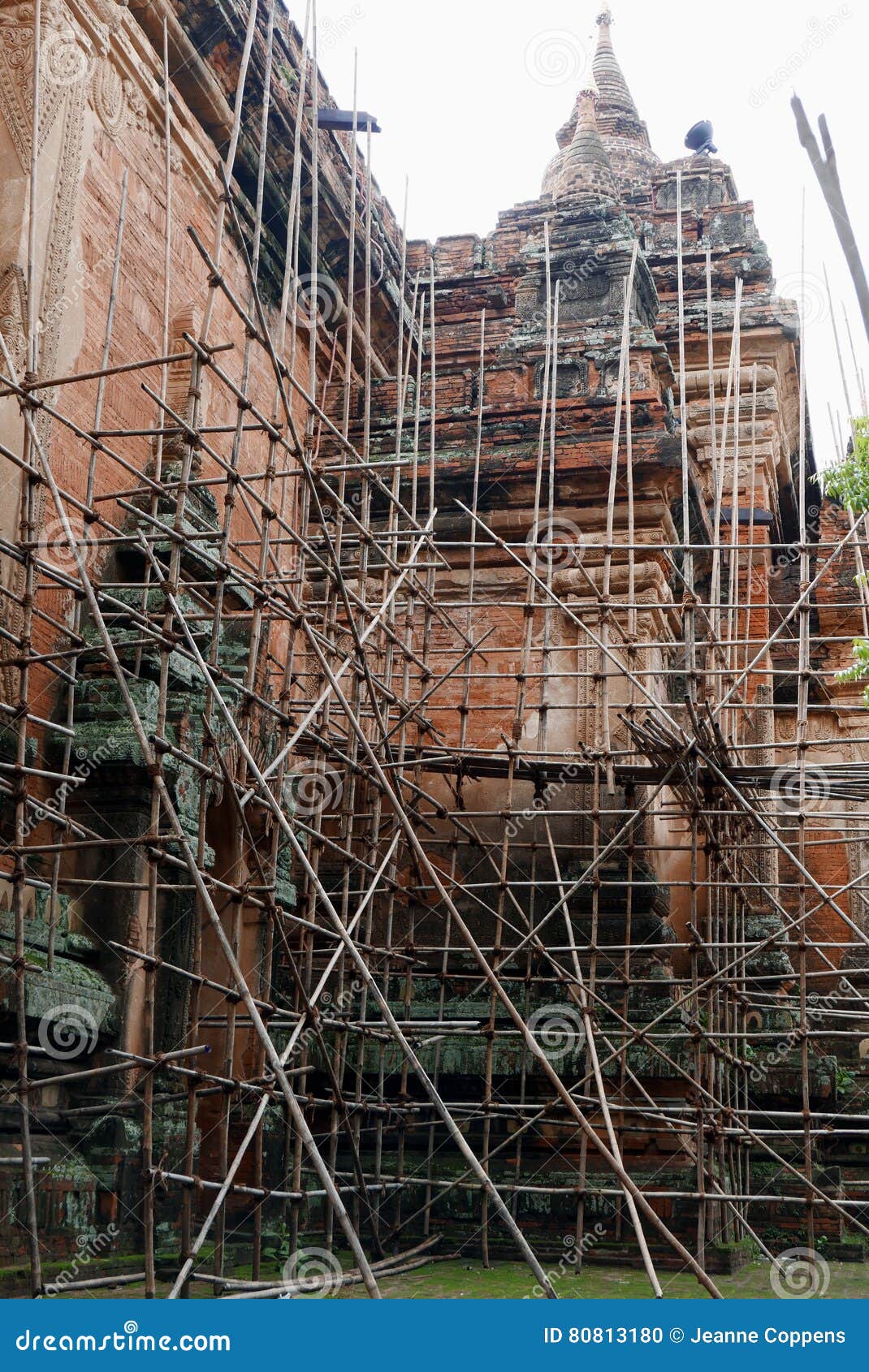 Restoration of an Ancient Bagan Temple Stock Photo - Image of bagan ...