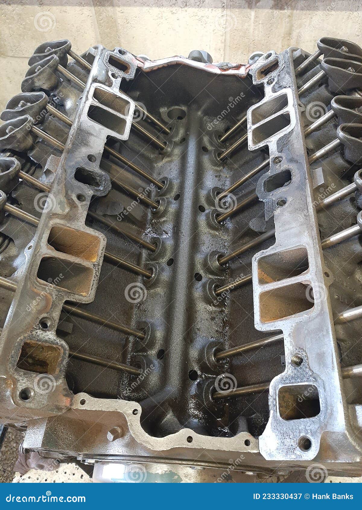 Restoration Block Bare Metal To Paint Stock Image - Image of circle ...